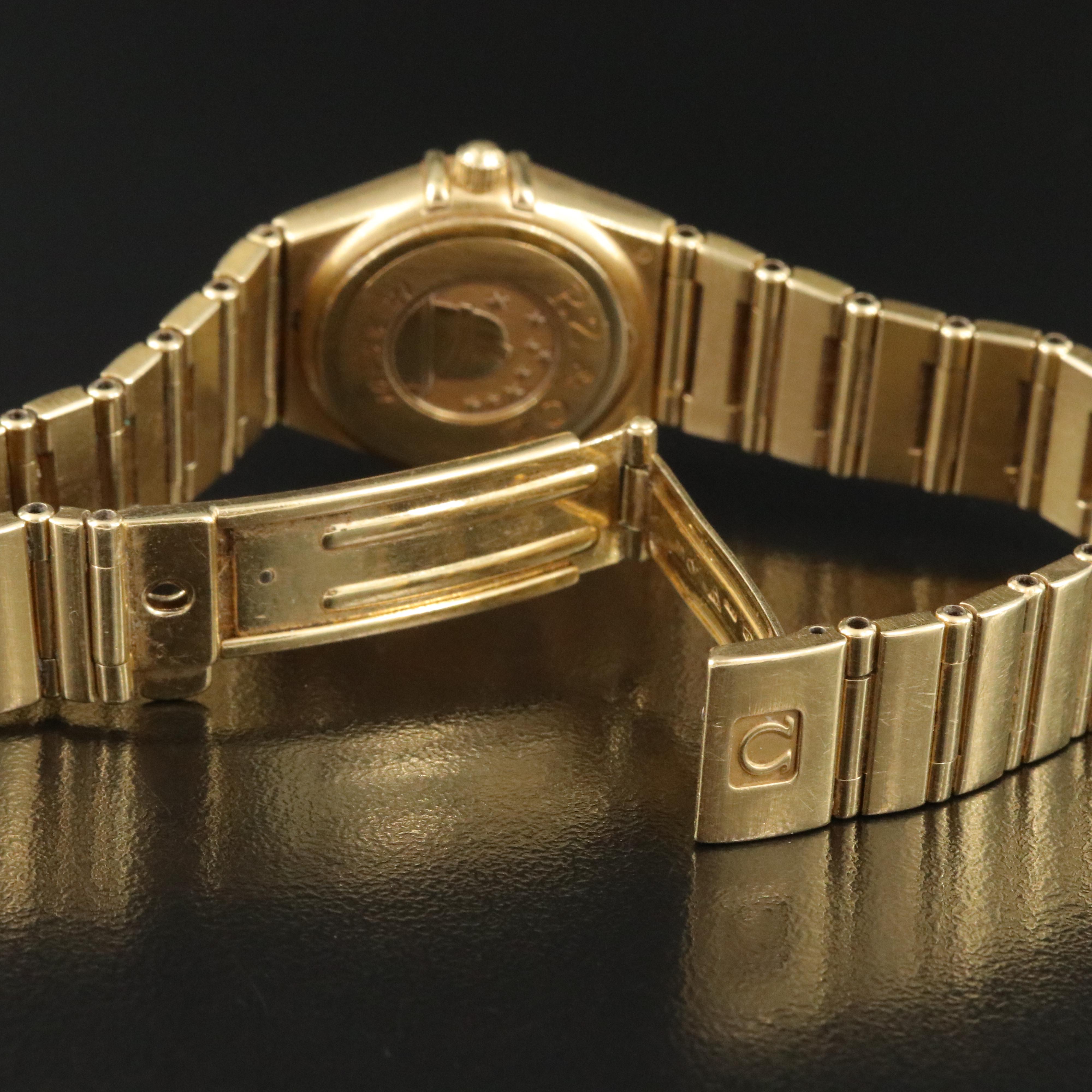 1980 Omega Constellation Factory Diamond Mother-of-Pearl Dial and Bezel ...