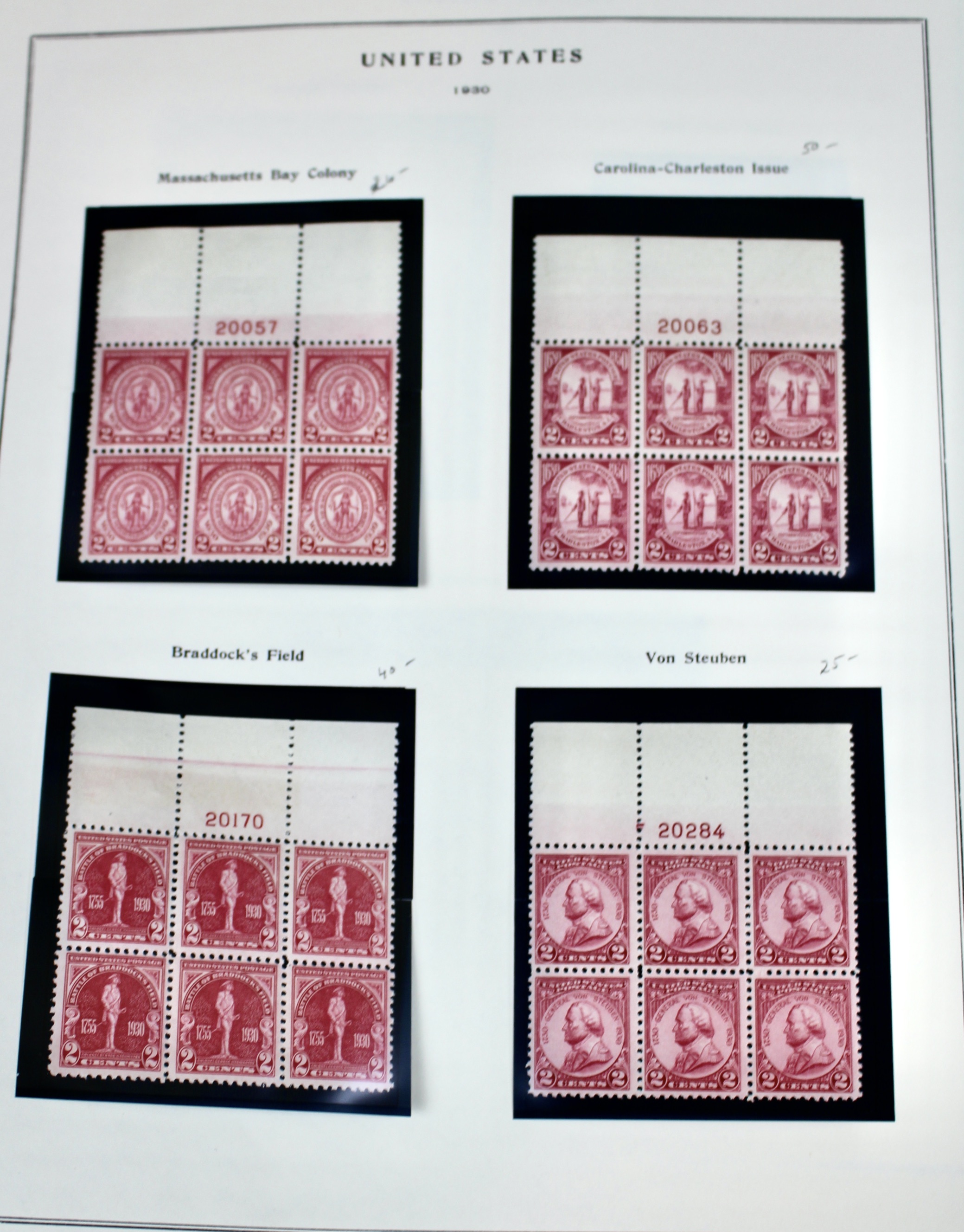 Early Group of MNH Postage Stamp Plate Blocks, 1923 to 1933 | EBTH
