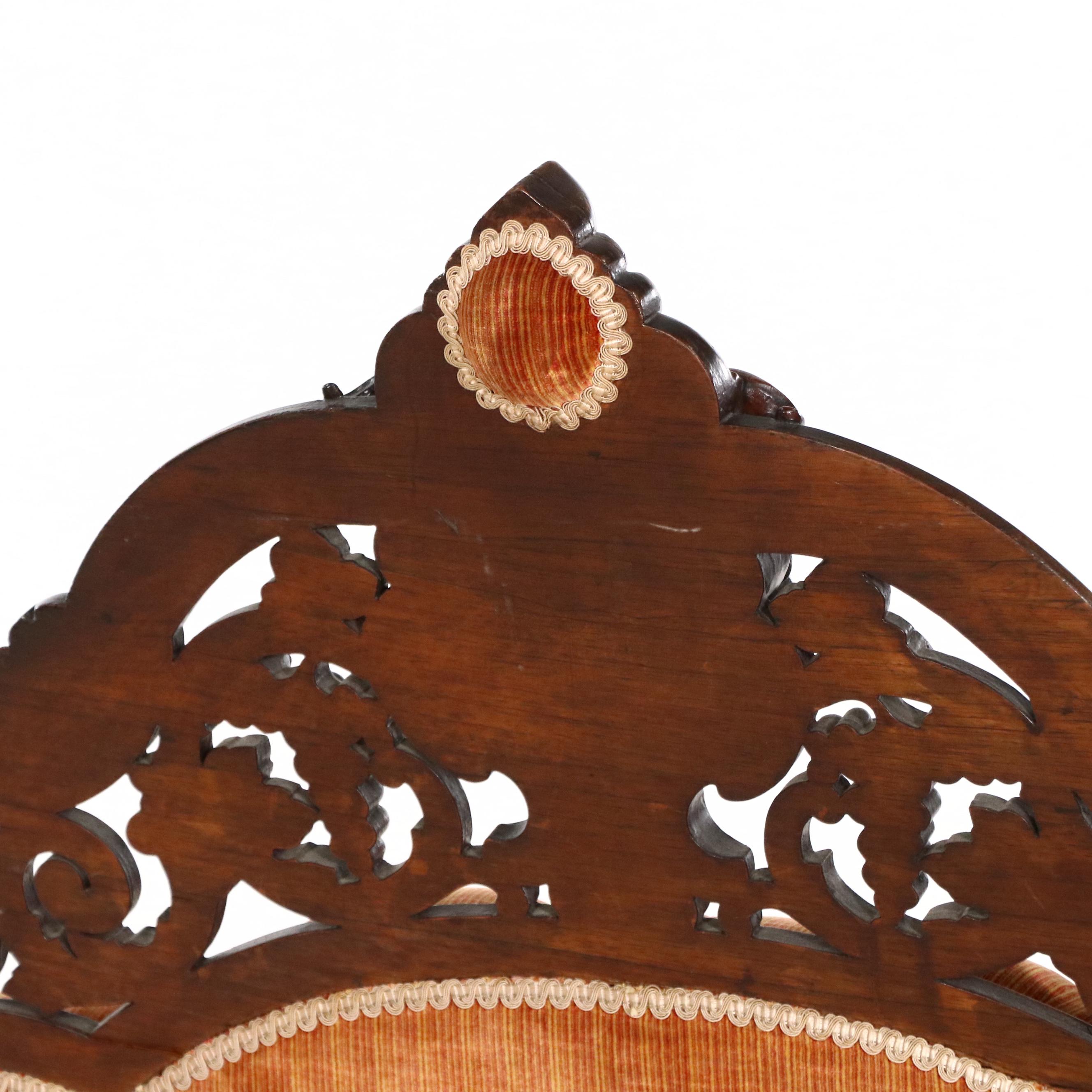 J. & J. W. Meeks "Hawkins Pattern" Laminated Rosewood Sofa, Mid-19th ...