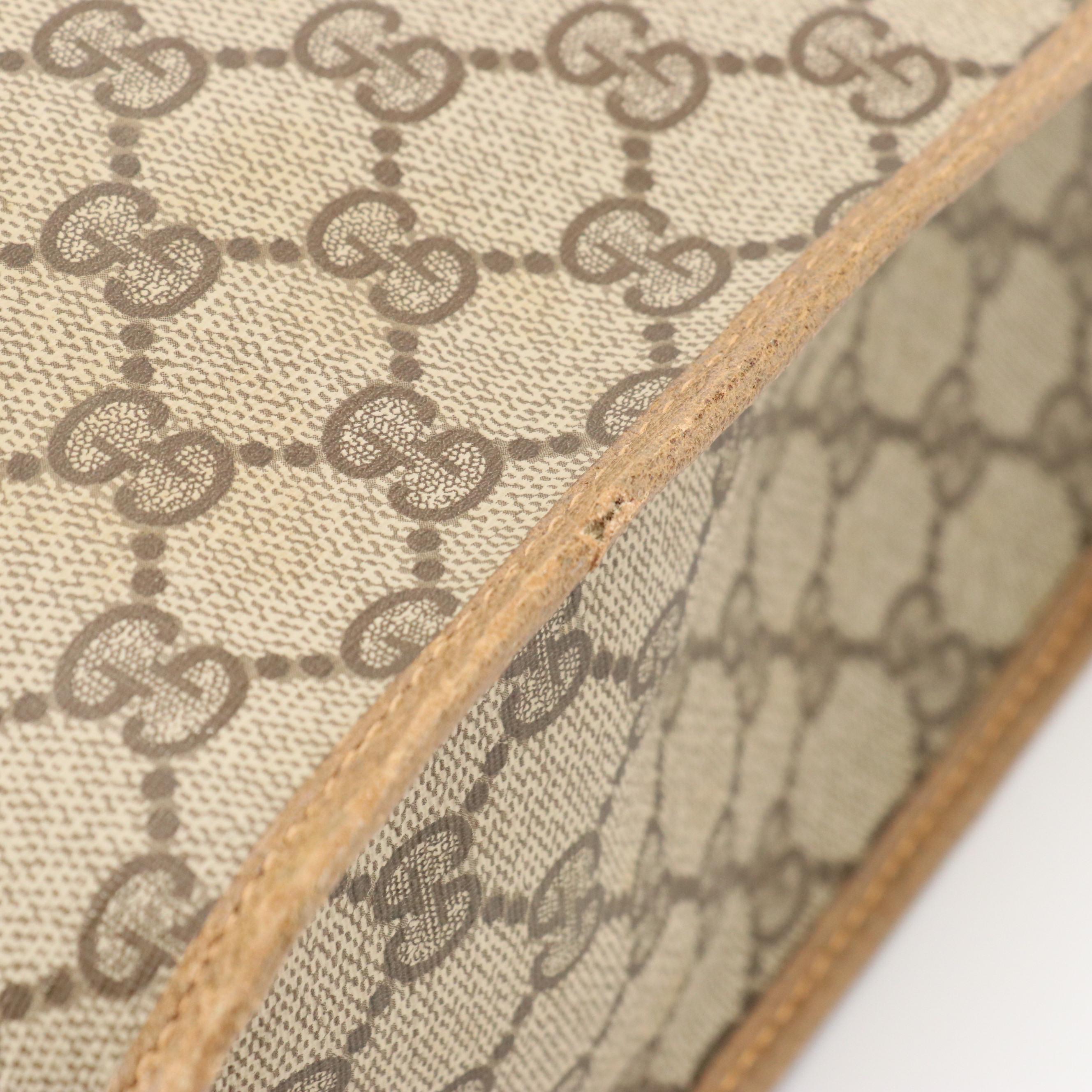 Gucci Accessory Collection Vertical Zip Tote in GG Supreme Canvas and ...