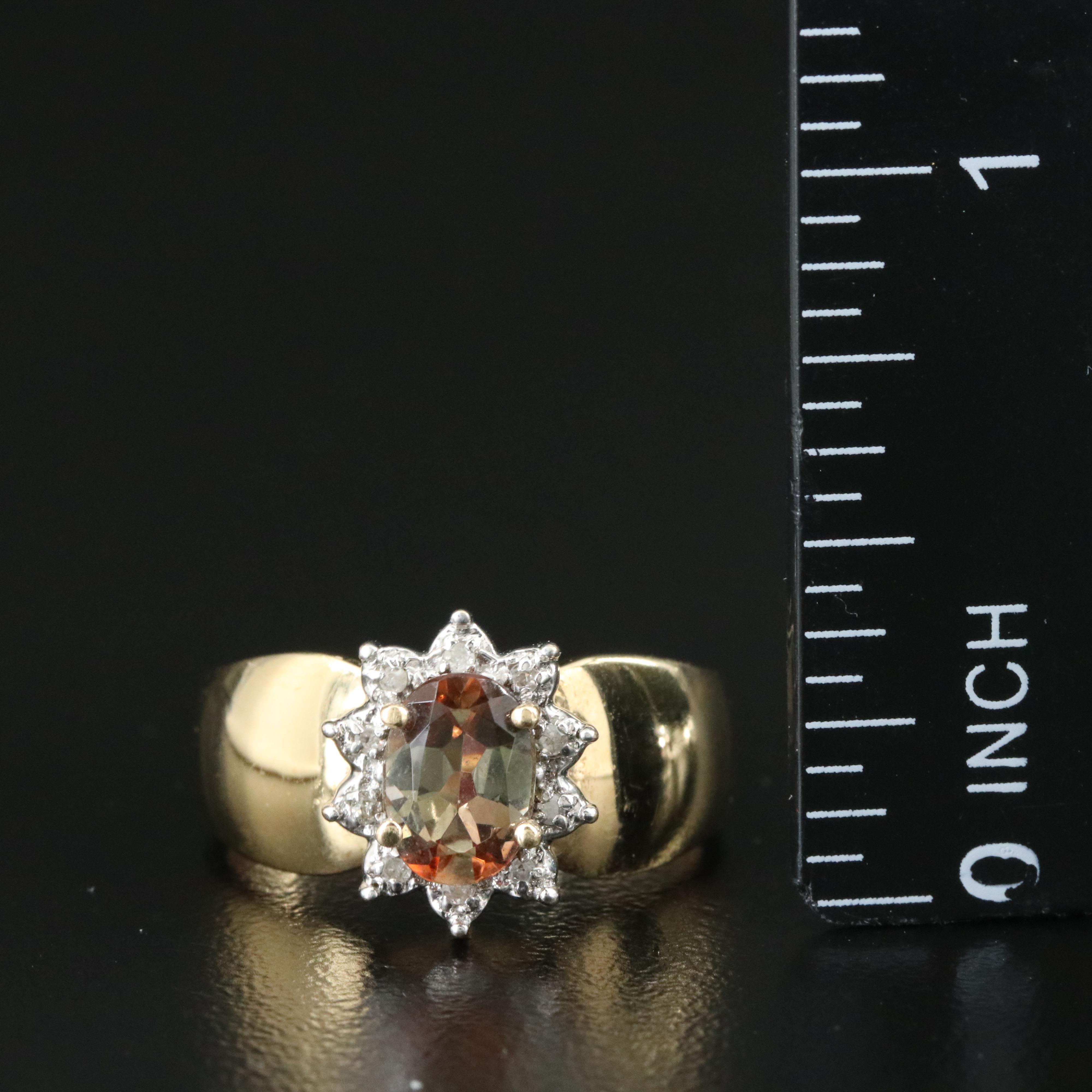 14K Andalusite and Diamond Ring | EBTH