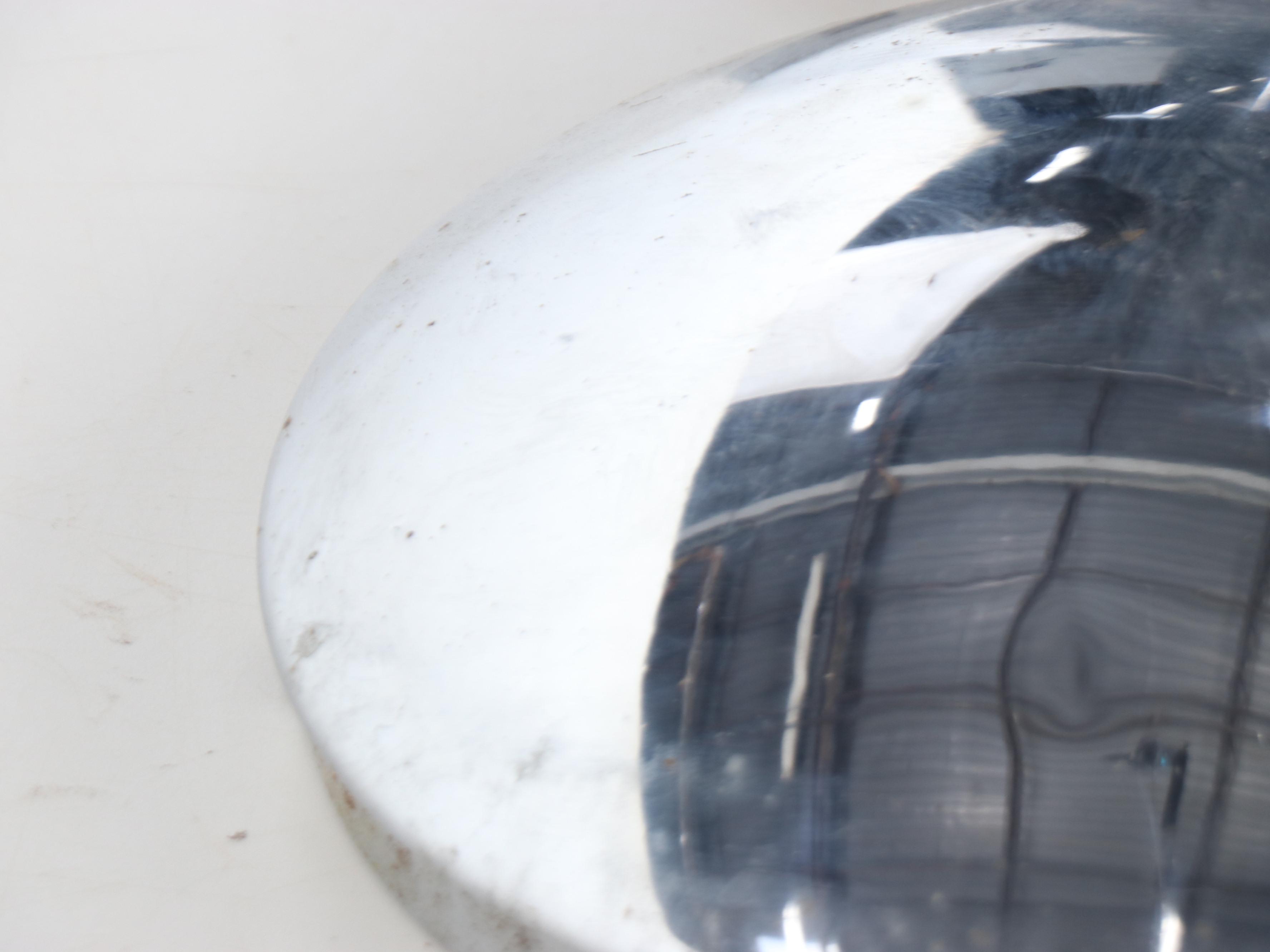 Baby Moon Chromed Metal Center Hubcaps, Mid-20th Century | EBTH