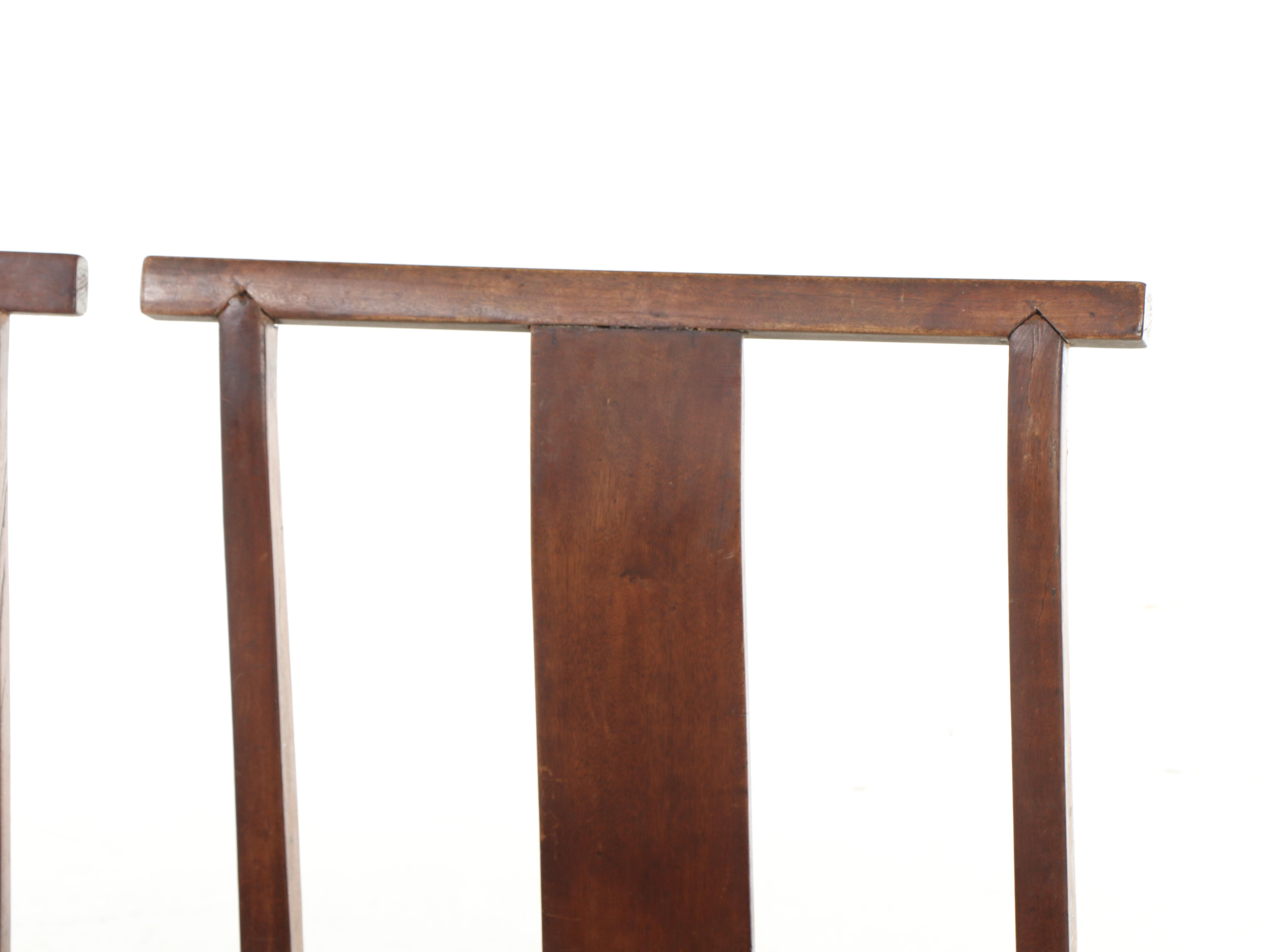 Chinese Qing Dynasty Cane-Seat Hardwood Side Chairs | EBTH