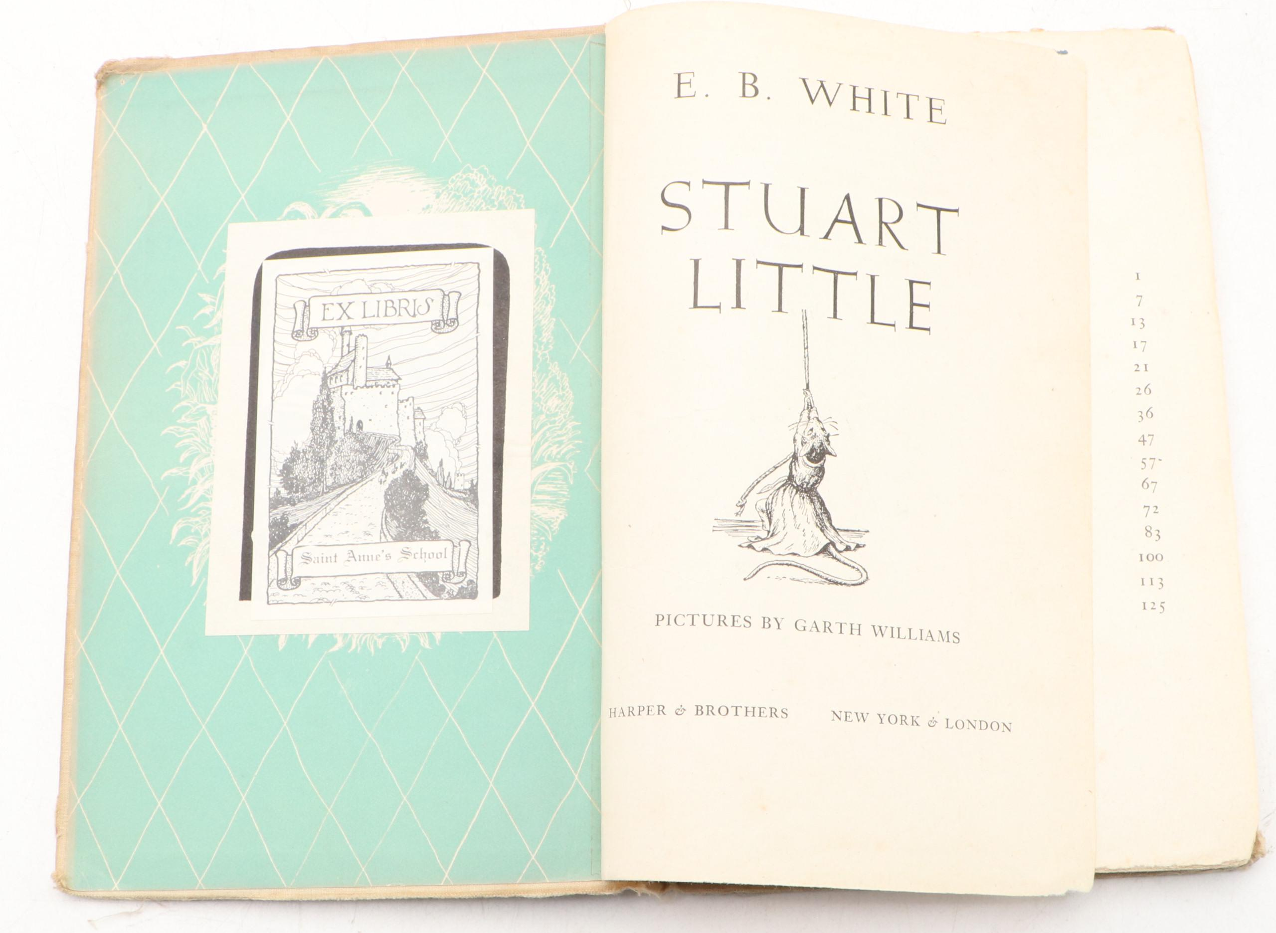 First Edition, First Printing "Stuart Little" by E. B. White, 1945 | EBTH