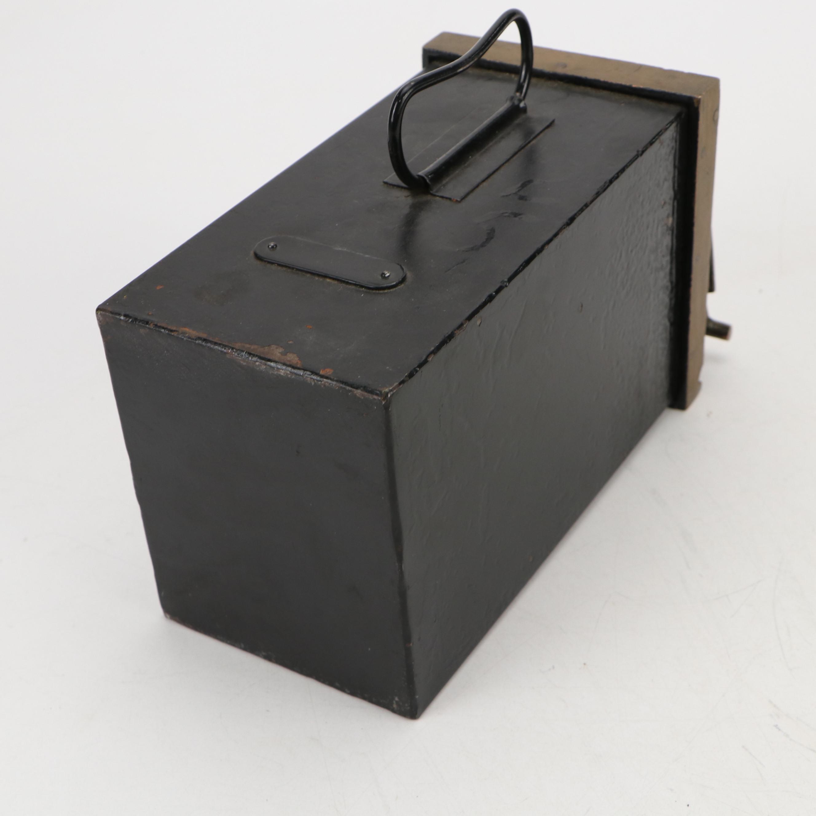 Brass and Black Finish Metal Fare Box for Coins or Tokens | EBTH