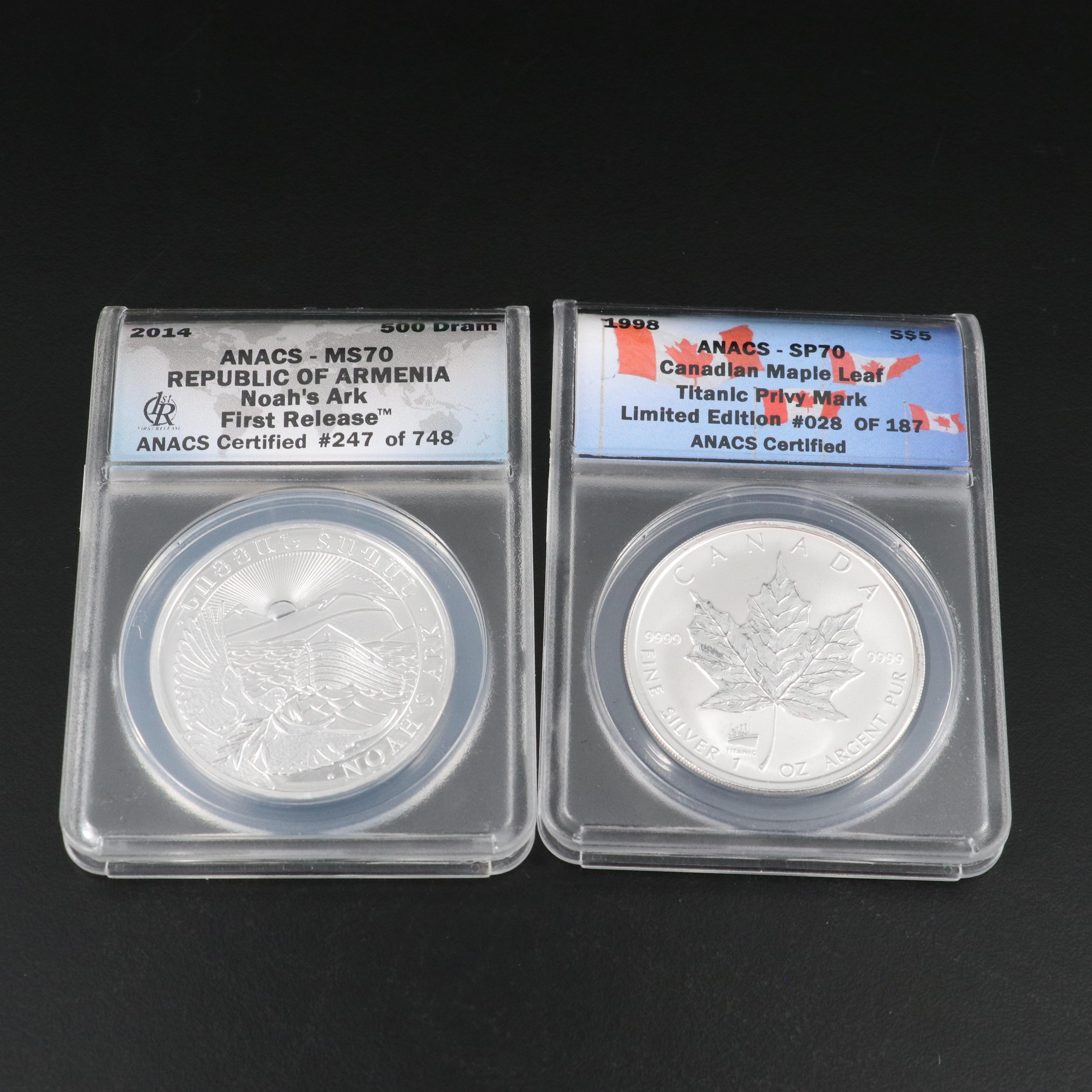 Twenty-Eight ANACS MS70 Foreign Silver Coins | EBTH