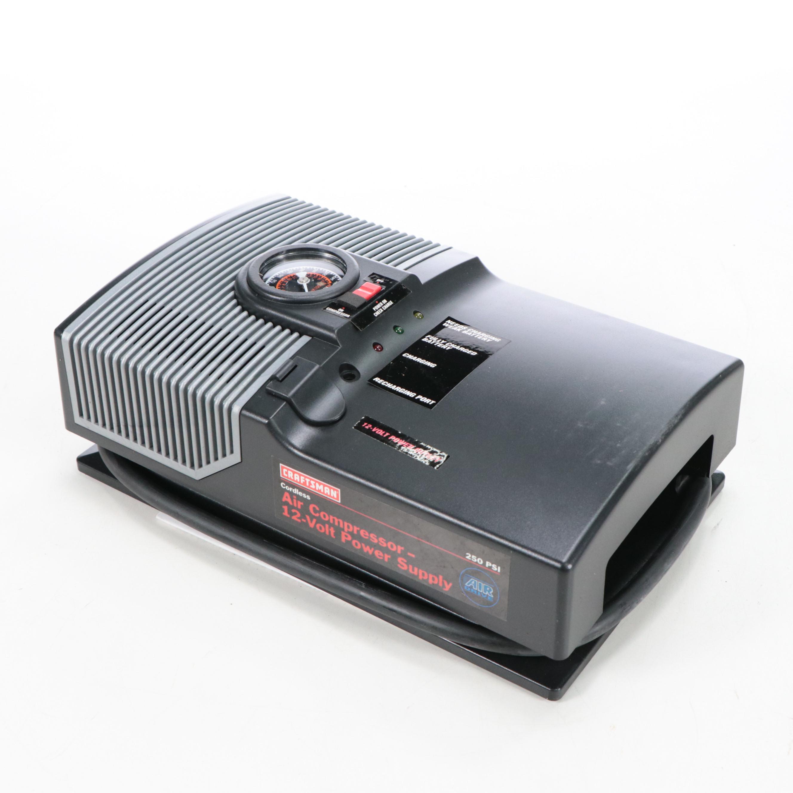 Columbian Bench Top Vise and Craftsman Air Compressor | EBTH