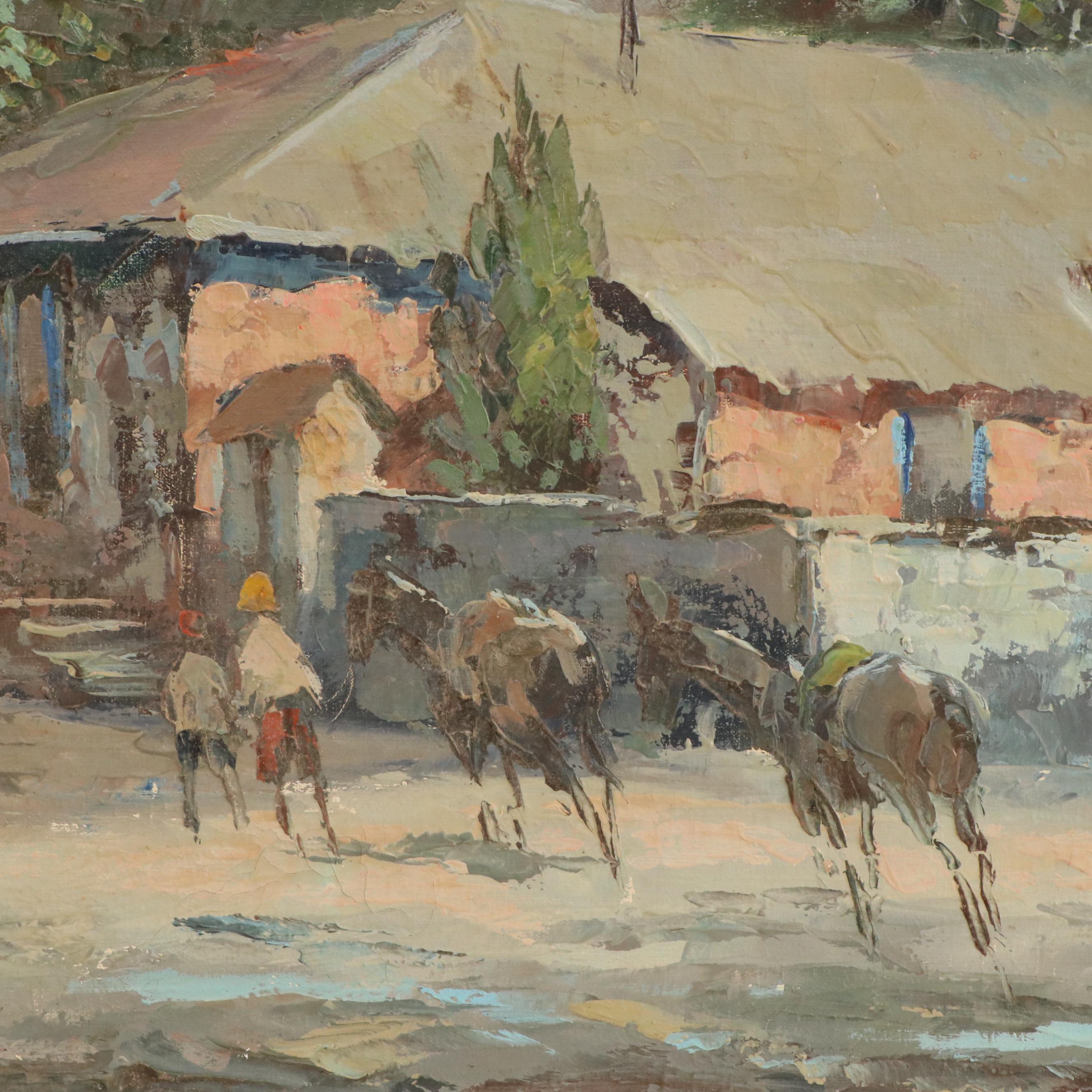 Pablo Matania Rio Cityscape Oil Painting, Mid-20th Century | EBTH