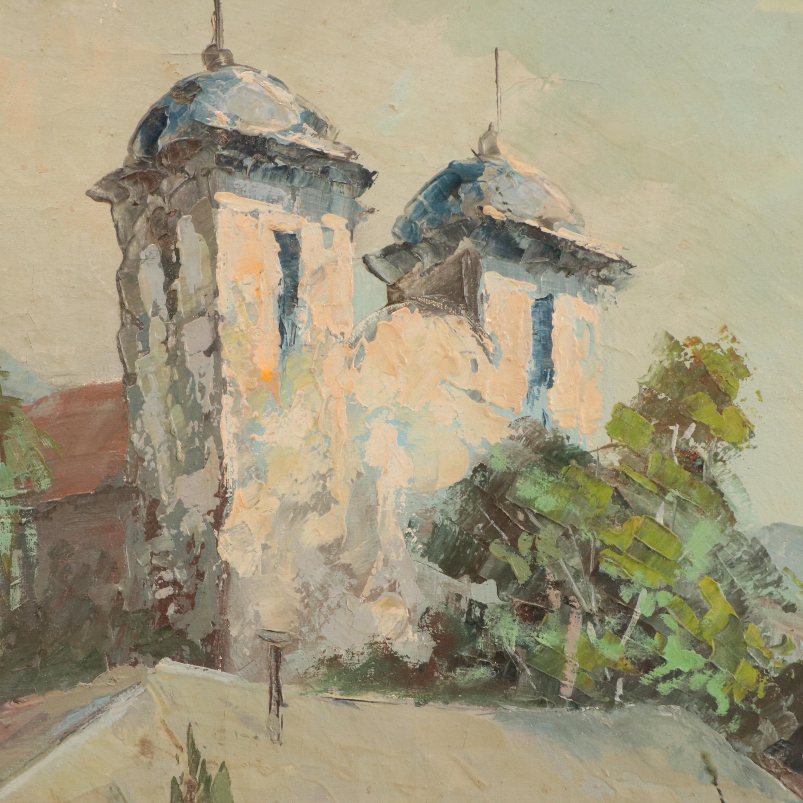 Pablo Matania Rio Cityscape Oil Painting, Mid-20th Century | EBTH