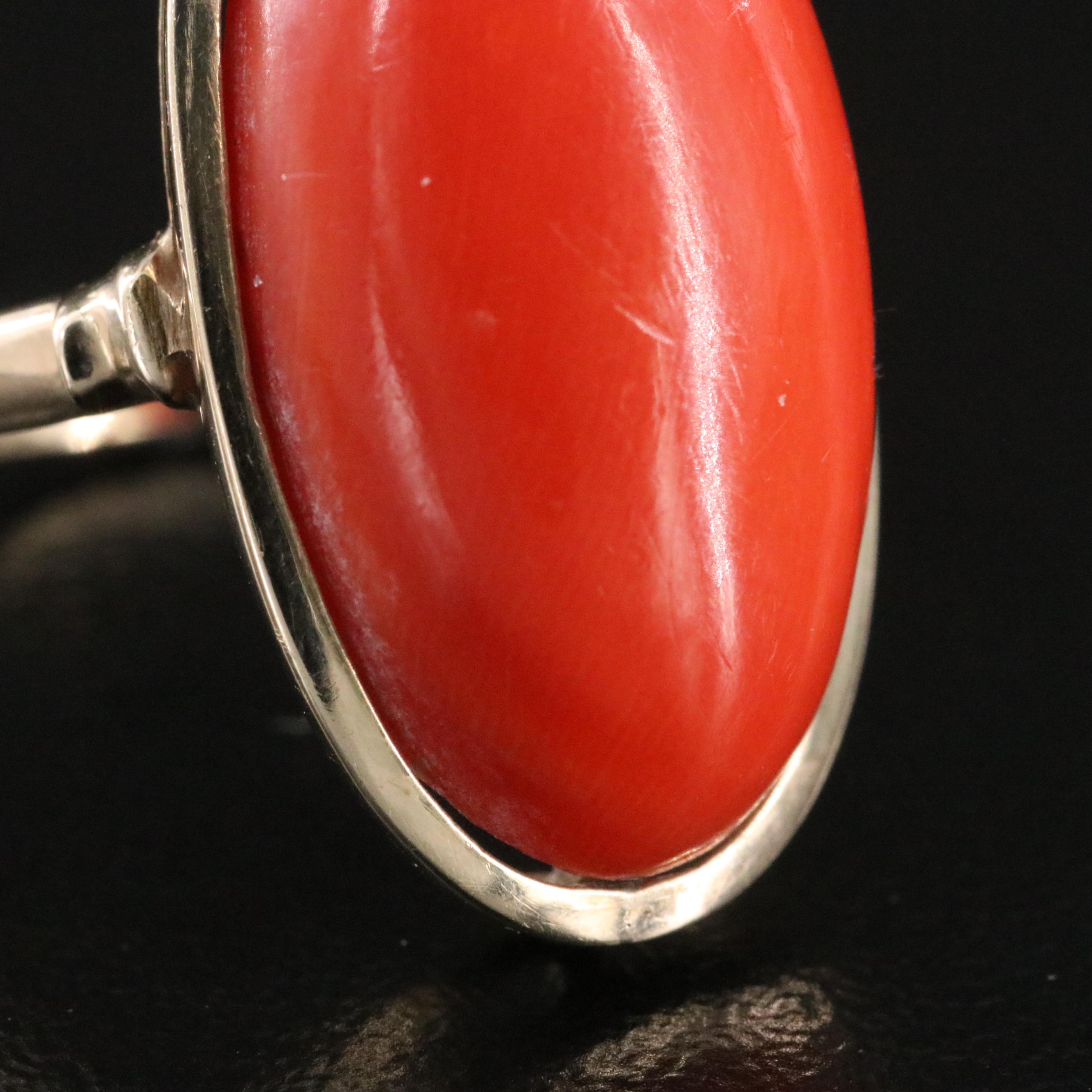 Vintage 14K Coral Ring | EBTH