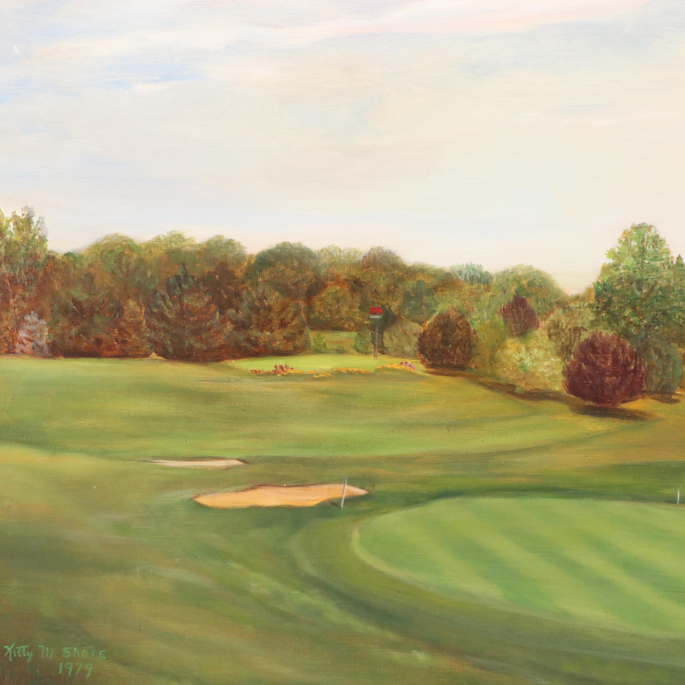 Kitty M. Grace Painting of Golf Course, 1979 | EBTH