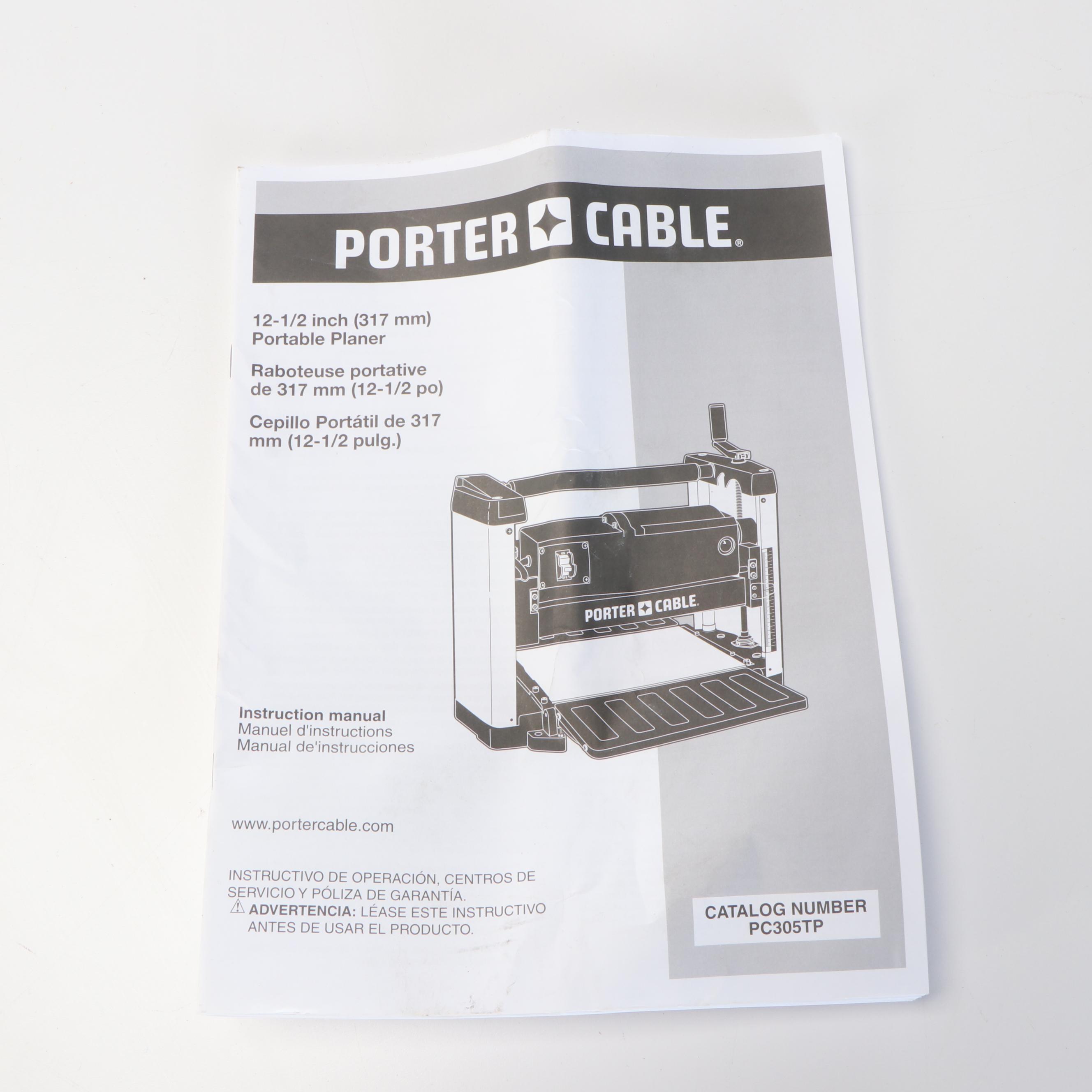 Porter Cable 12-1/2 Inch Portable Electric Planer | EBTH