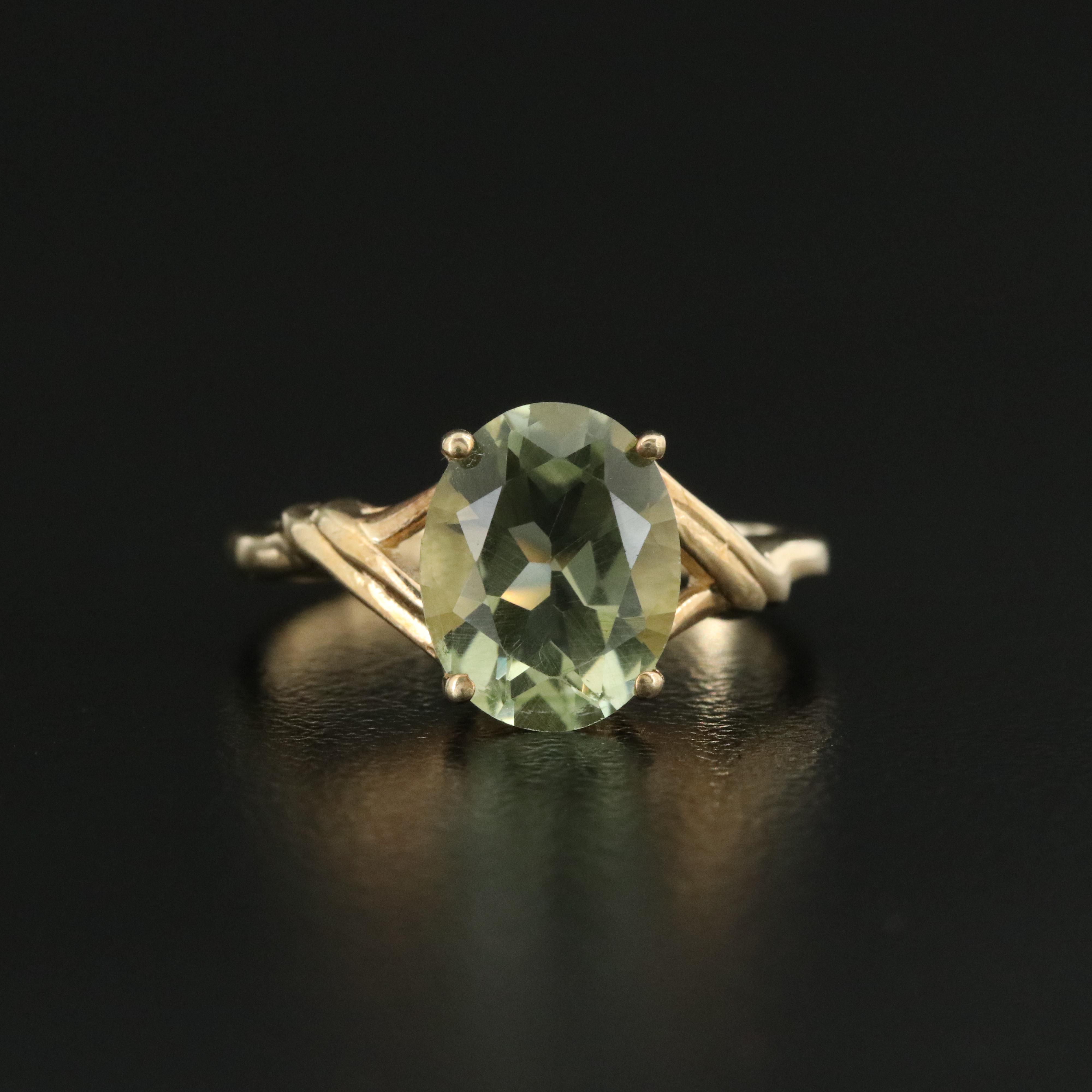 10K Prasiolite Ring | EBTH