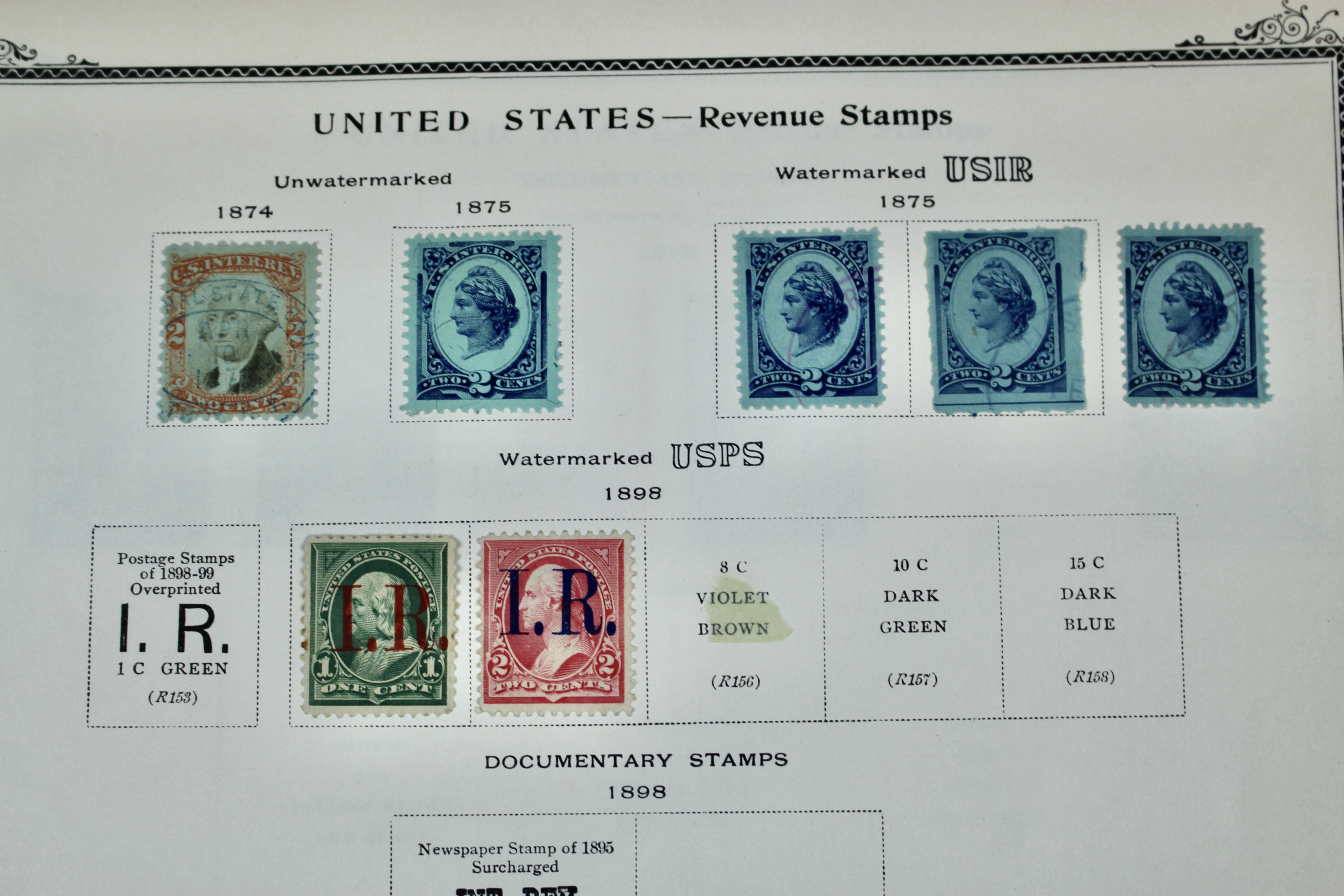 Interesting U.S. Revenue and Back of the Book Postage Stamp Collection ...