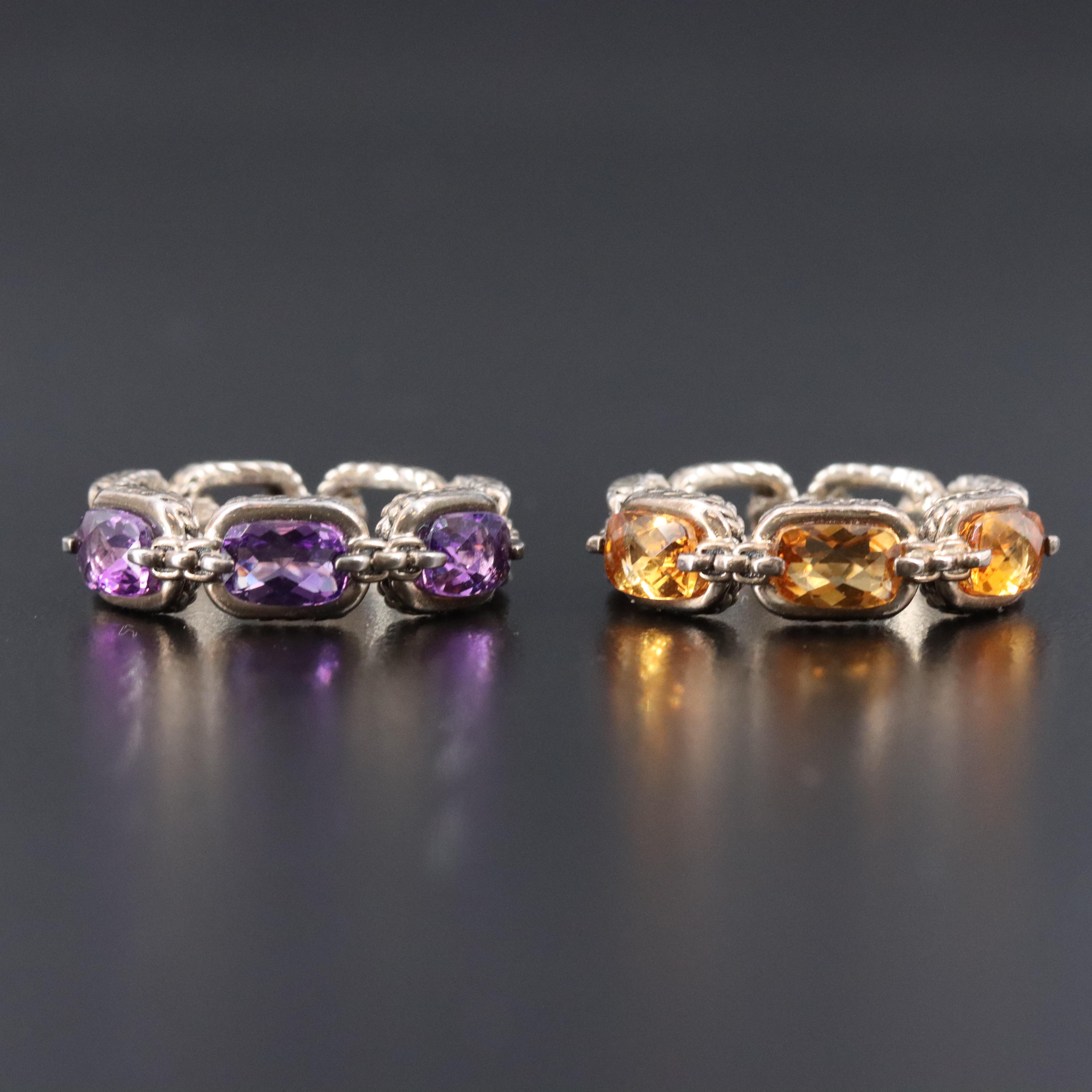 JAi by John Hardy Sterling Citrine and Amethyst Rings | EBTH