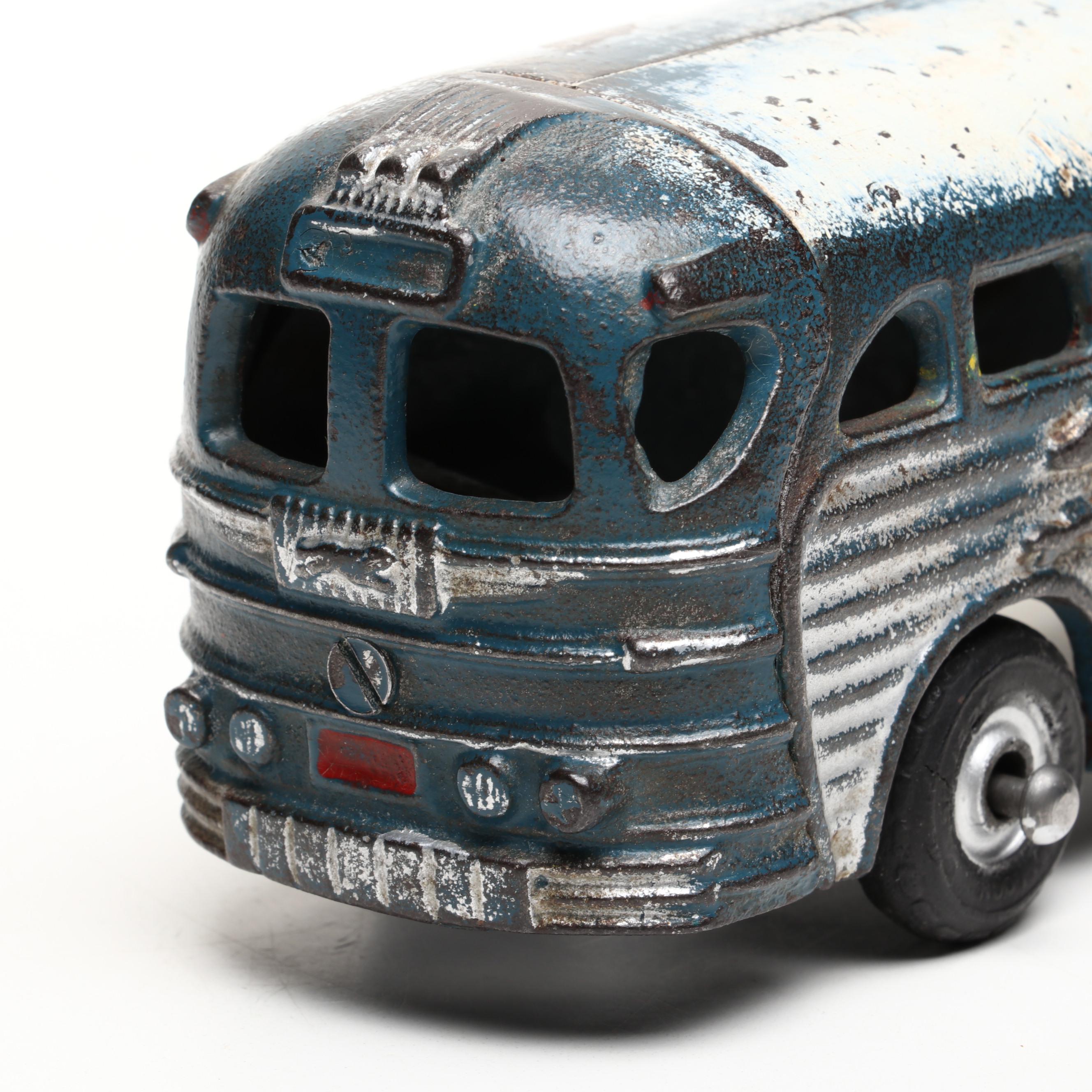 Arcade Greyhound Bus with Twin Coach Bus Models, Mid-20th Century | EBTH