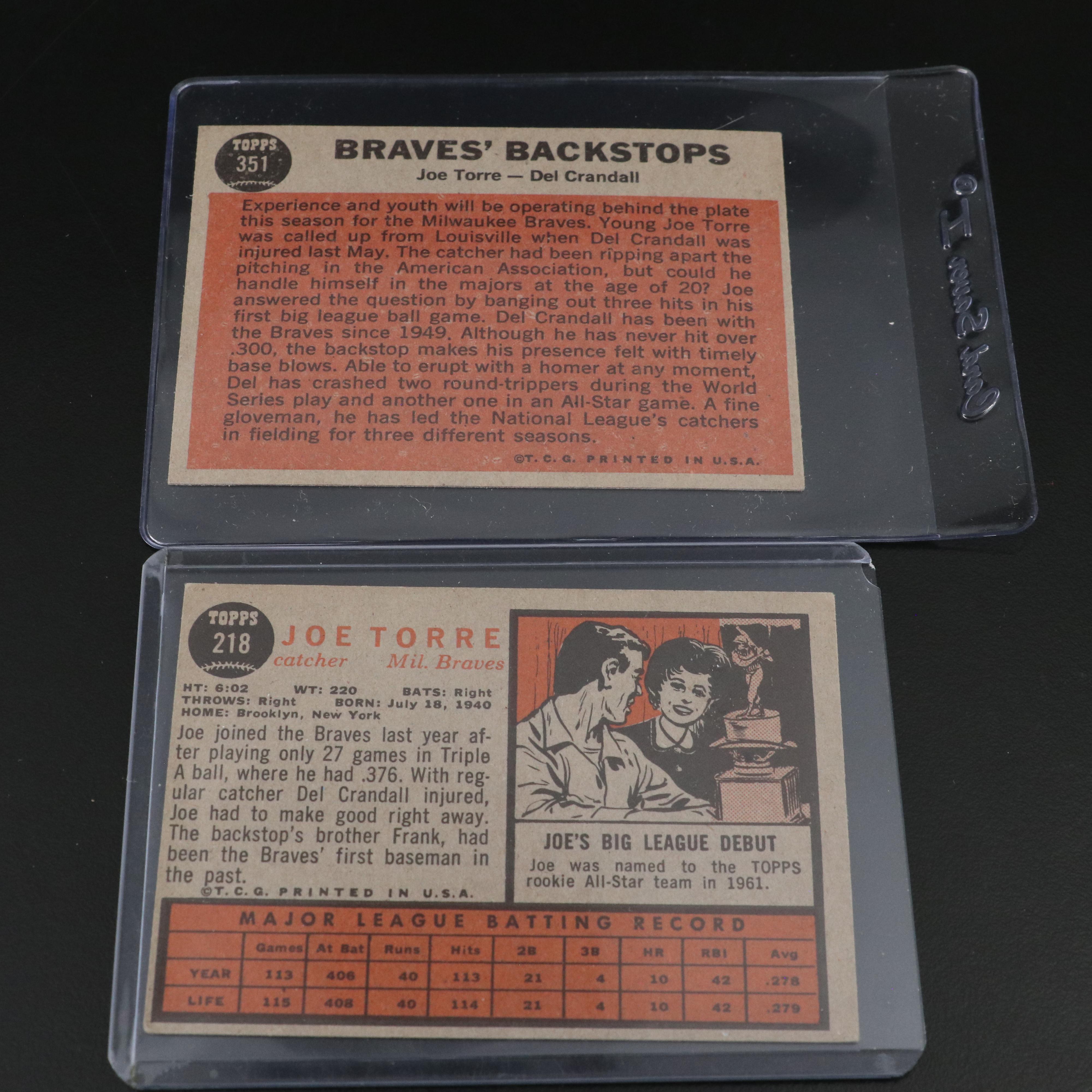 1962 Topps Baseball Cards Featuring Joe Torre Rookie and More | EBTH