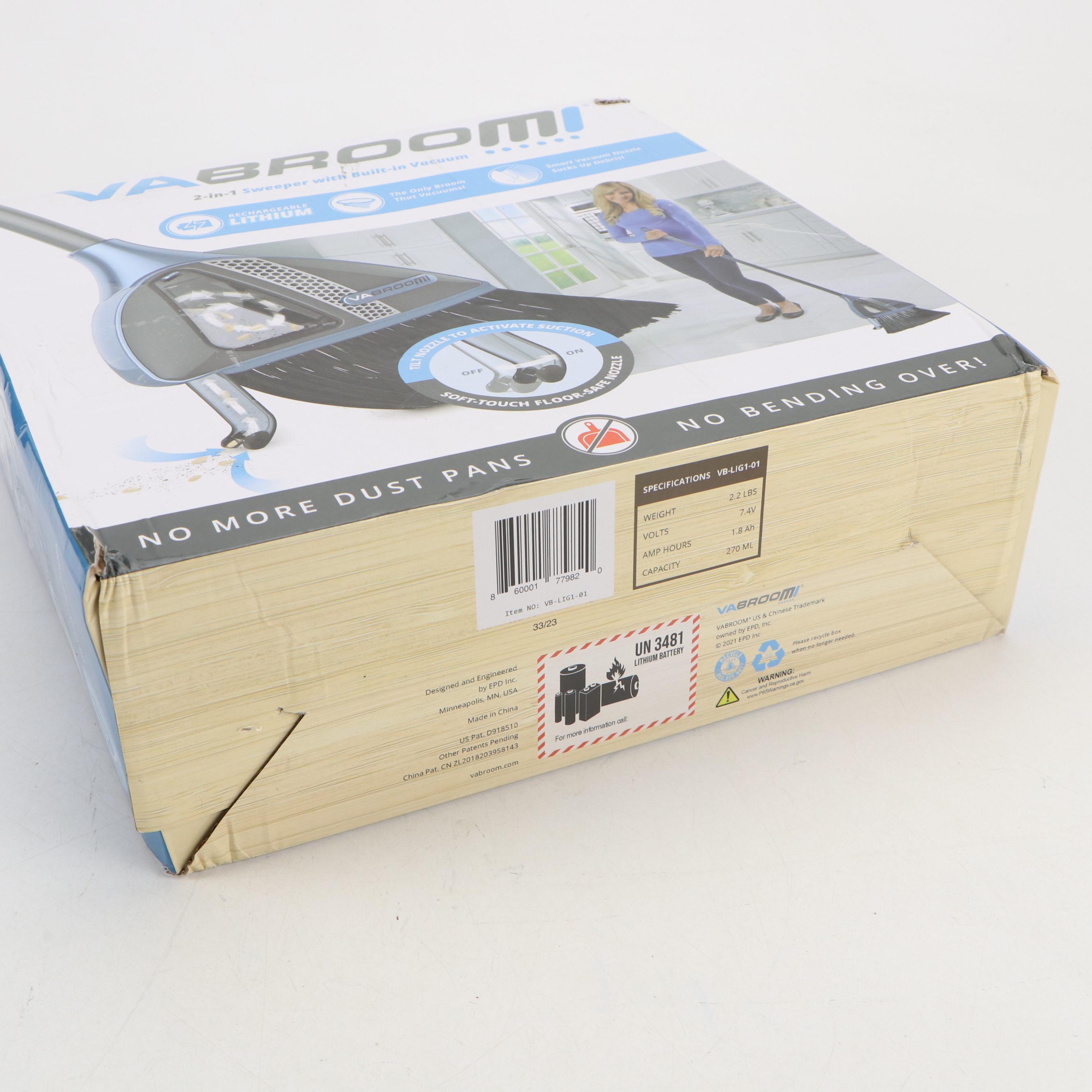 VaBroom Vacuum Broom with Cup Call Cup Holder Phone Mount and Printer ...