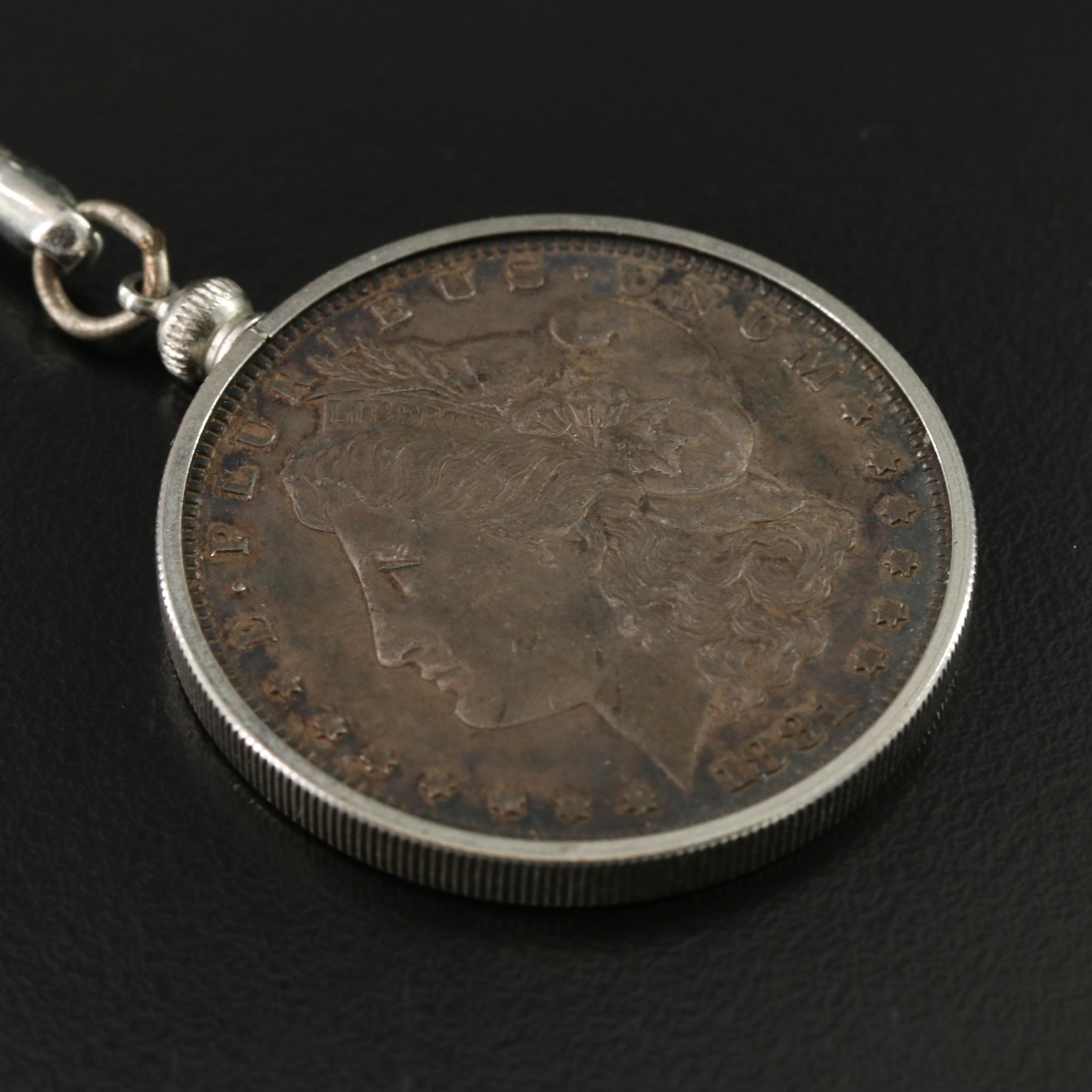 Keychain with 1881 Morgan Silver Dollar | EBTH