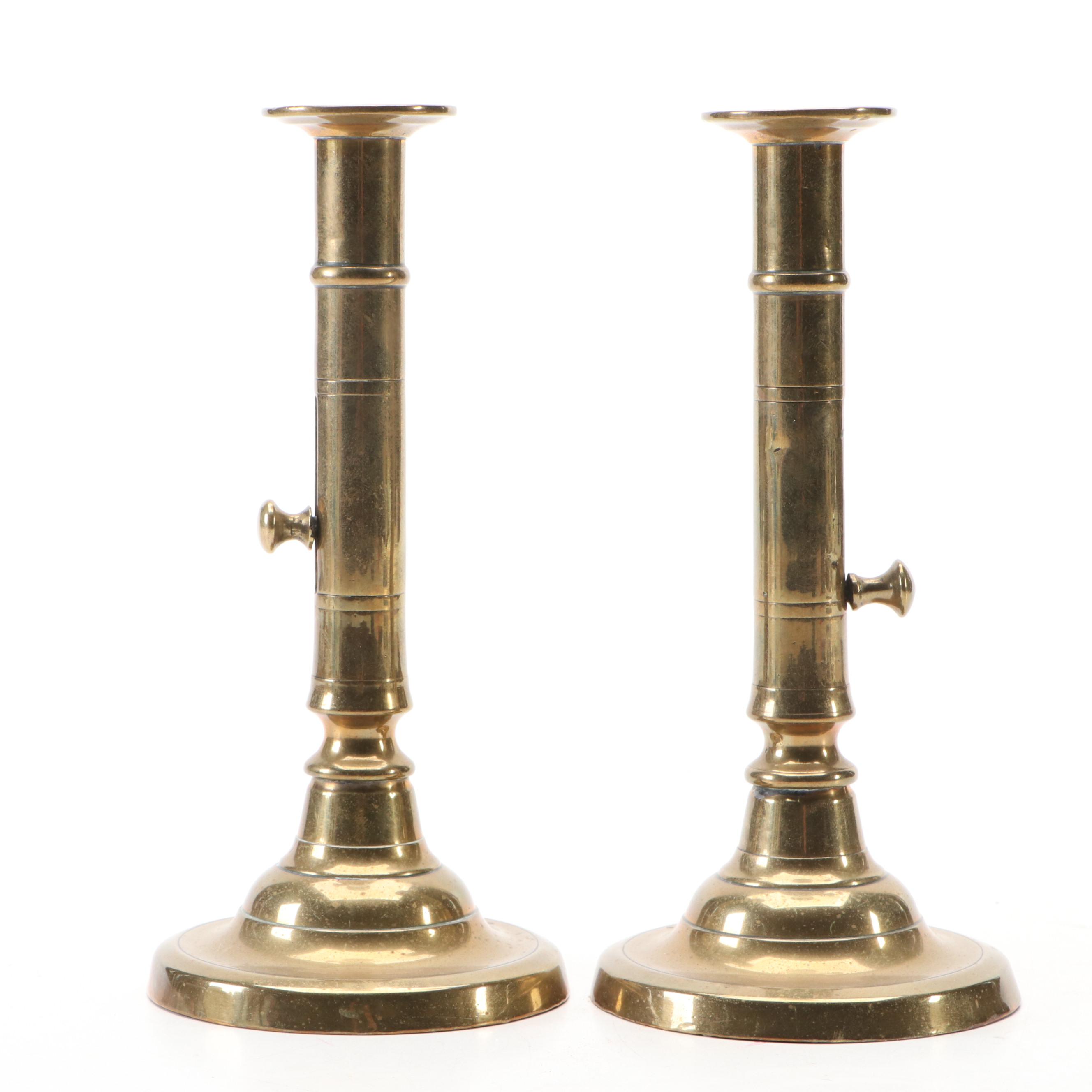 Brass Extendable Candle Holders | EBTH
