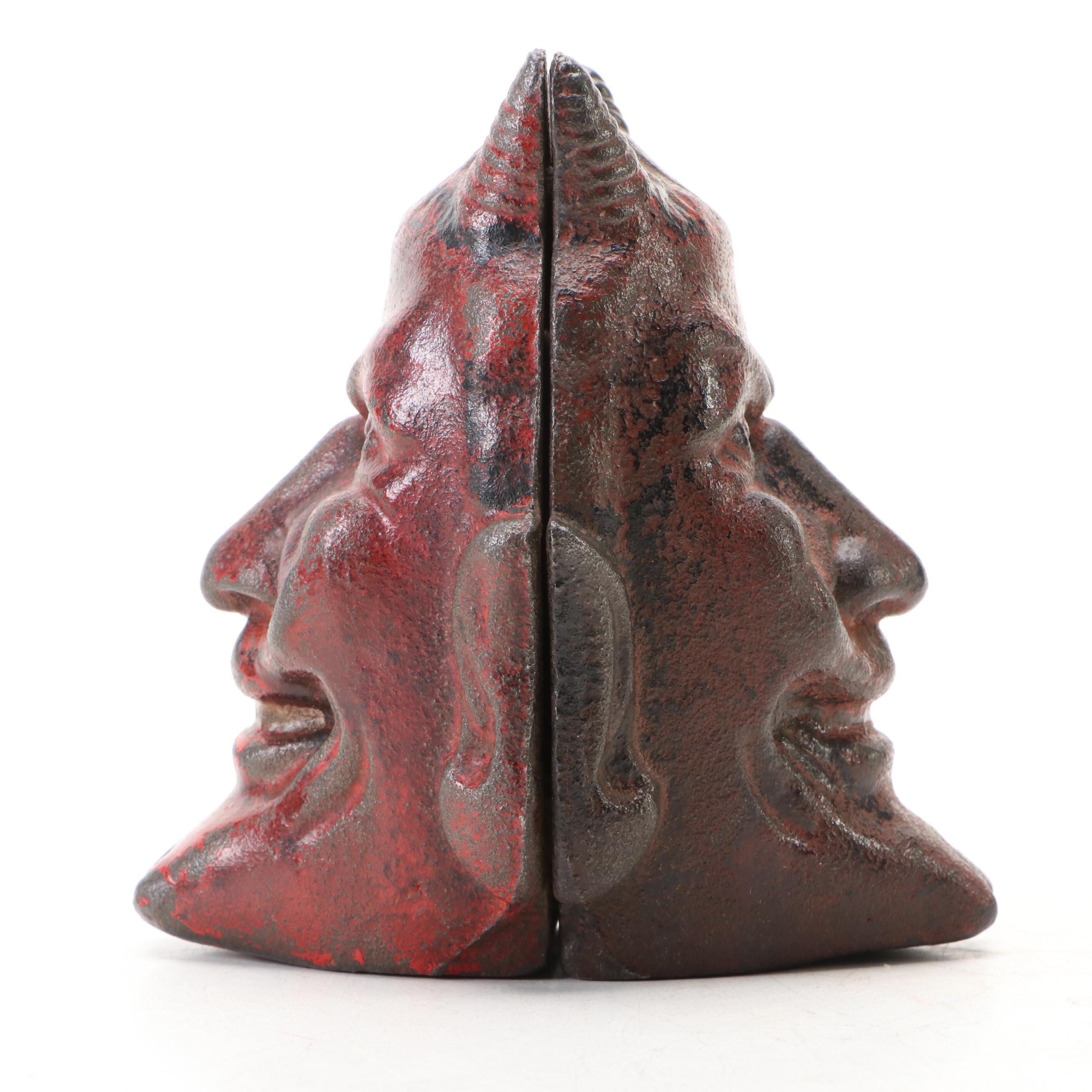 Late Victorian Painted Cast Iron Double-Faced Devil Still Bank | EBTH