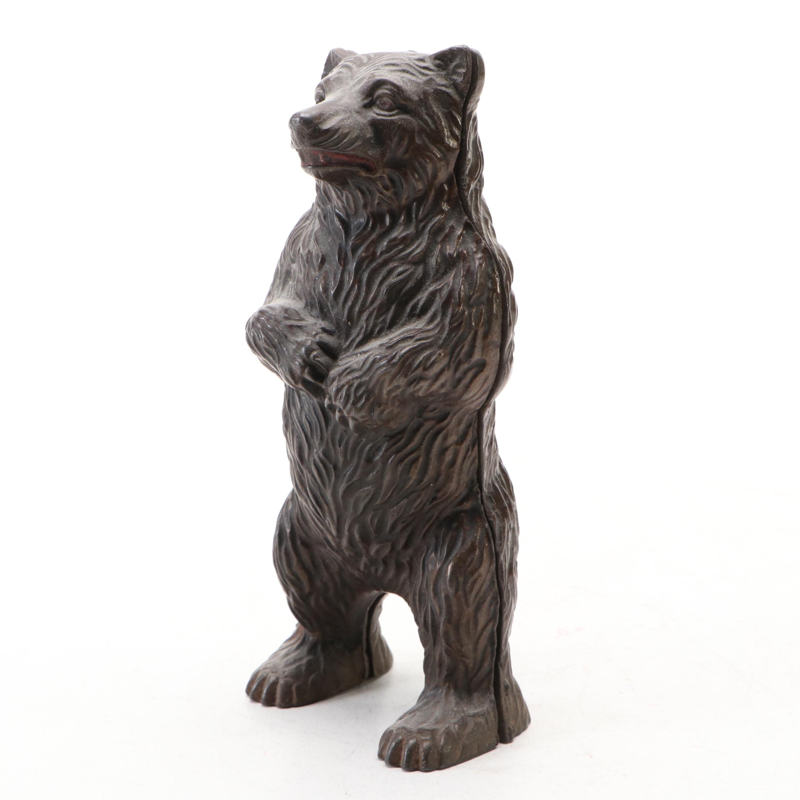 Cast Iron Standing Bear Coin Bank | EBTH