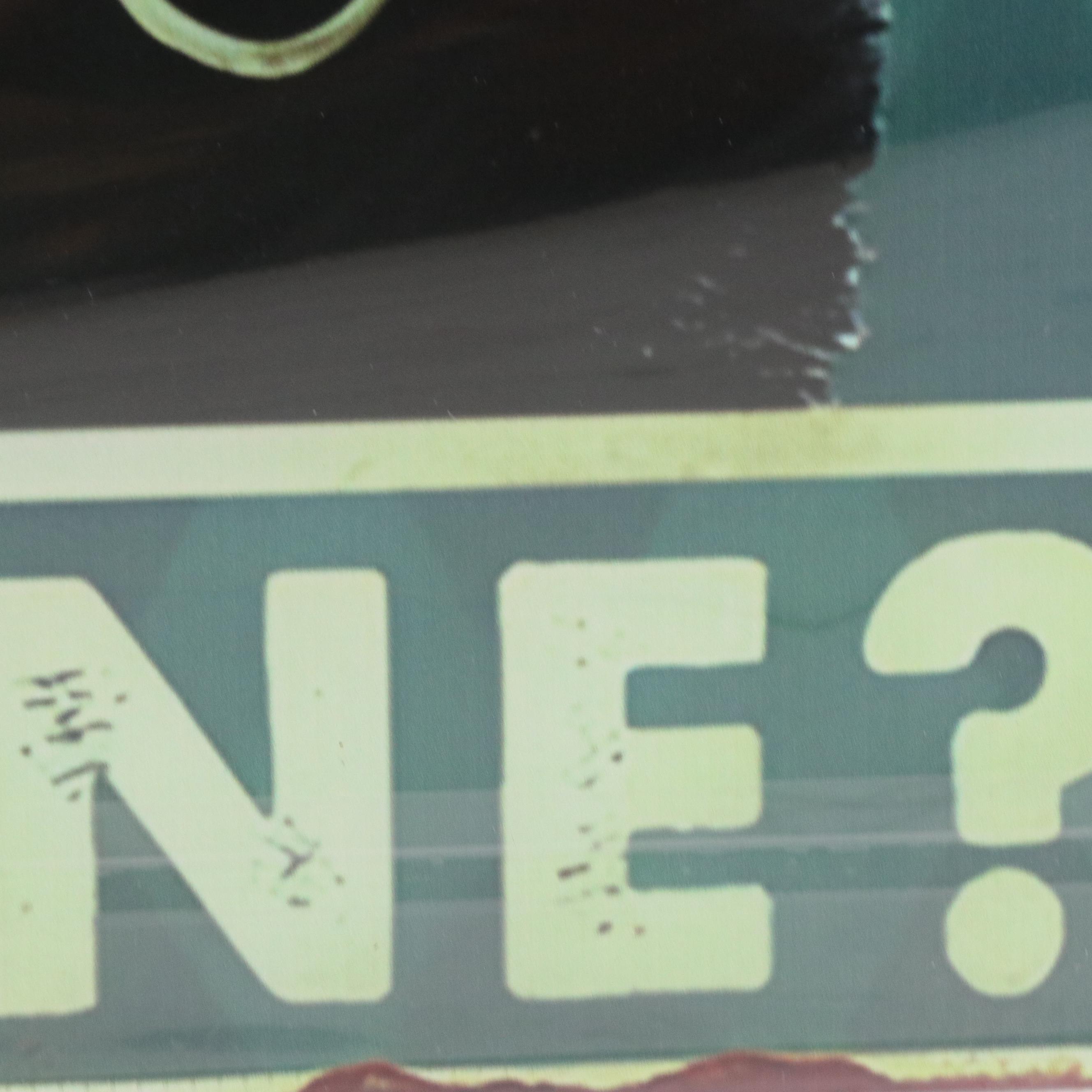 Cat Giclée "Excuse Me!" Metal Sign | EBTH