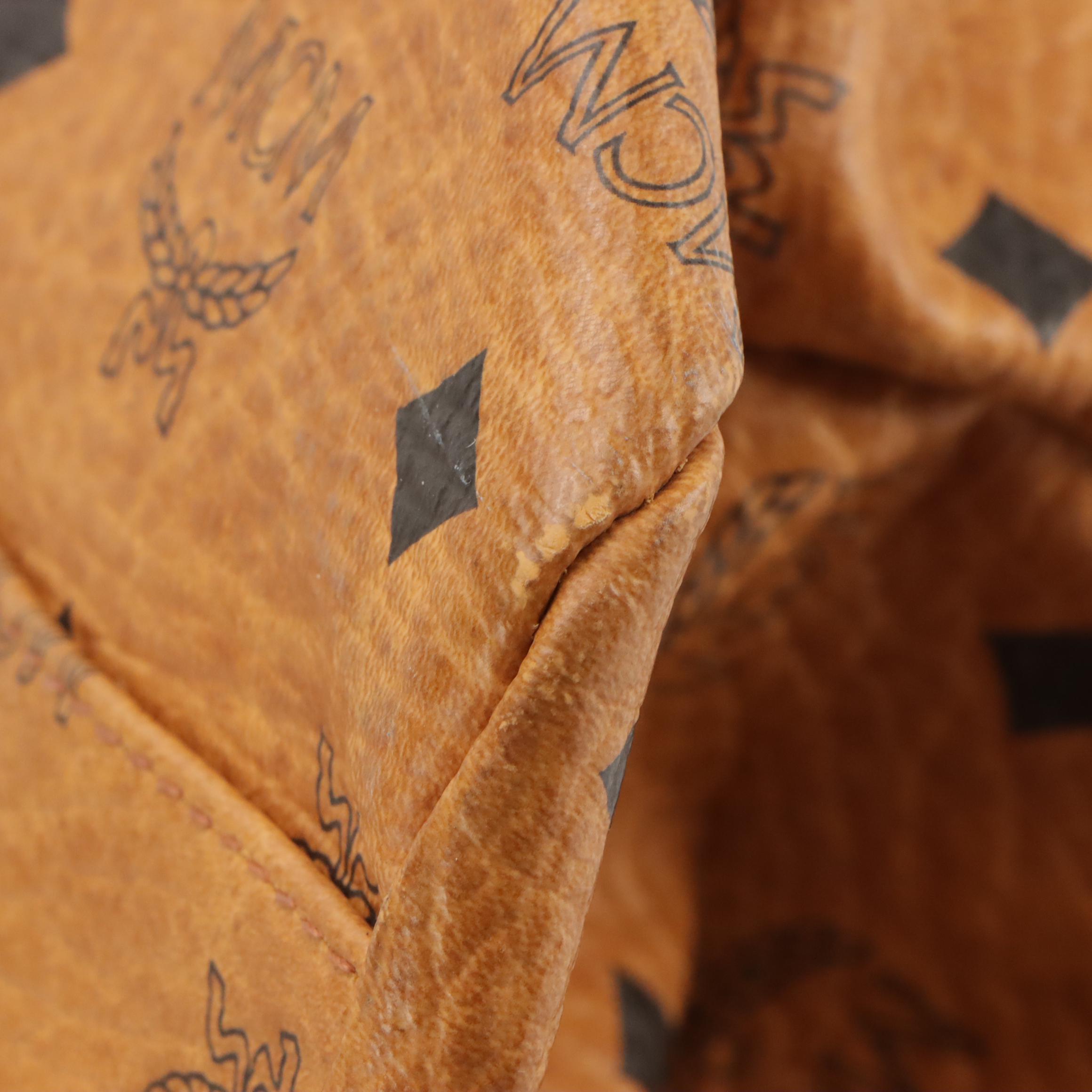 MCM Michael Cromer Golf Collection Expandable Bag in Cognac Visetos Canvas | EBTH