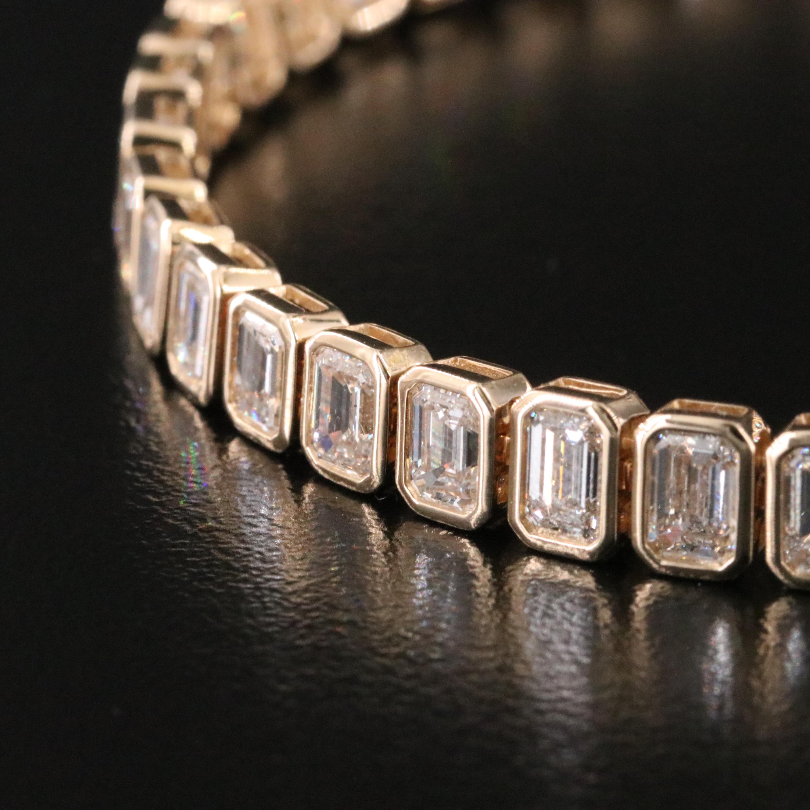 14K 14.20 CTW Lab Grown Diamond Bracelet | EBTH