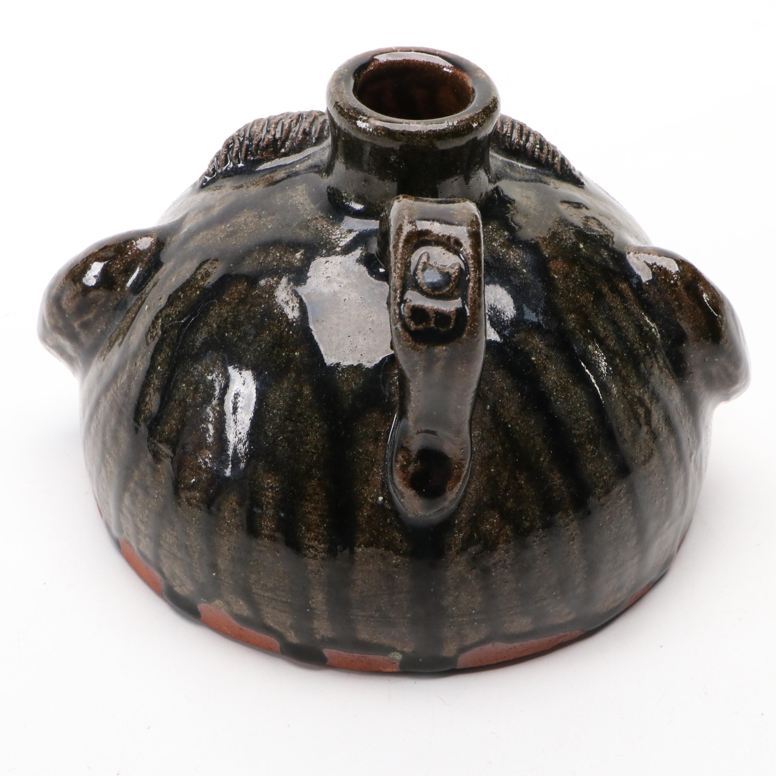 Daniel Boone Folk Art Pottery Face Jug, 2017 | EBTH