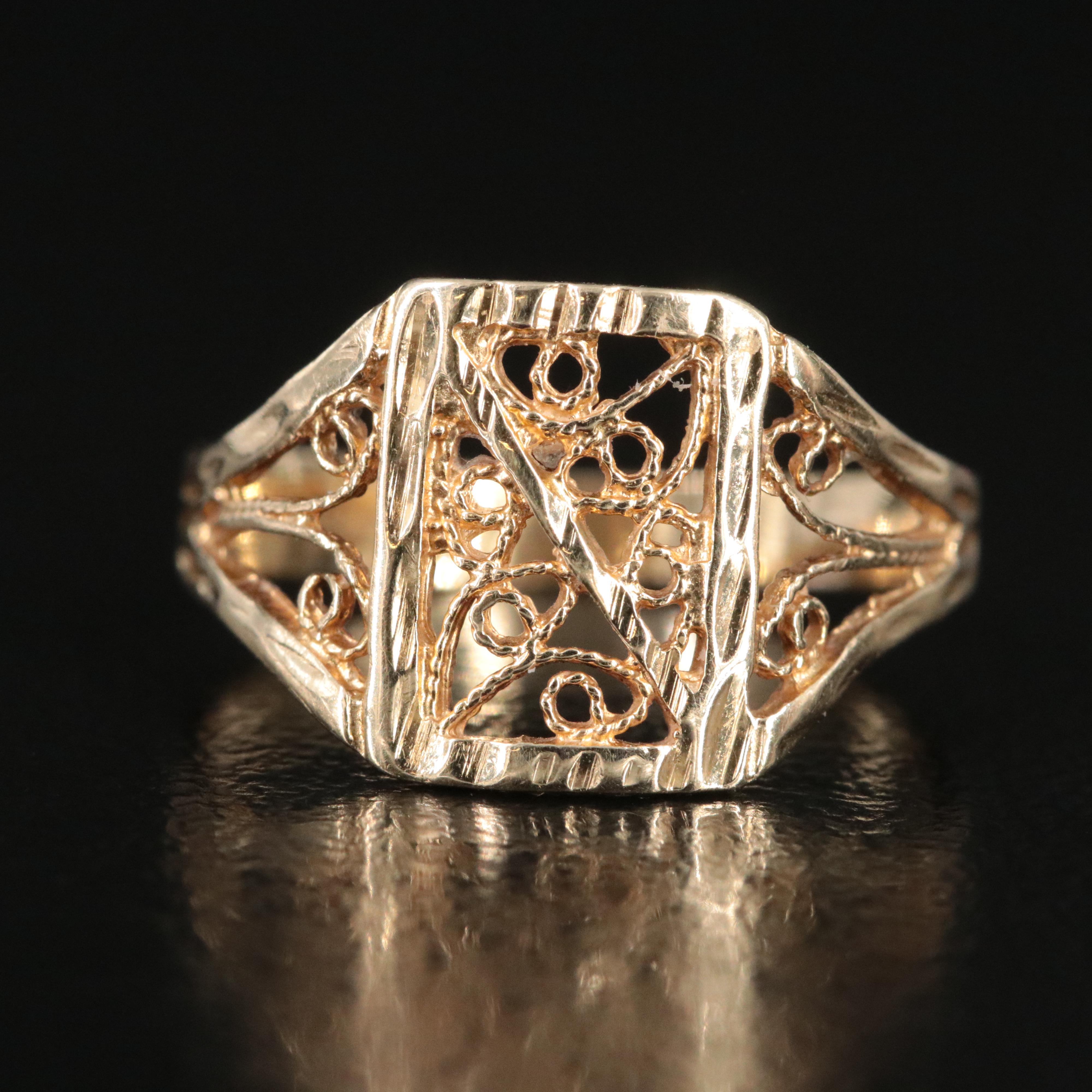 14K Filigree Ring | EBTH