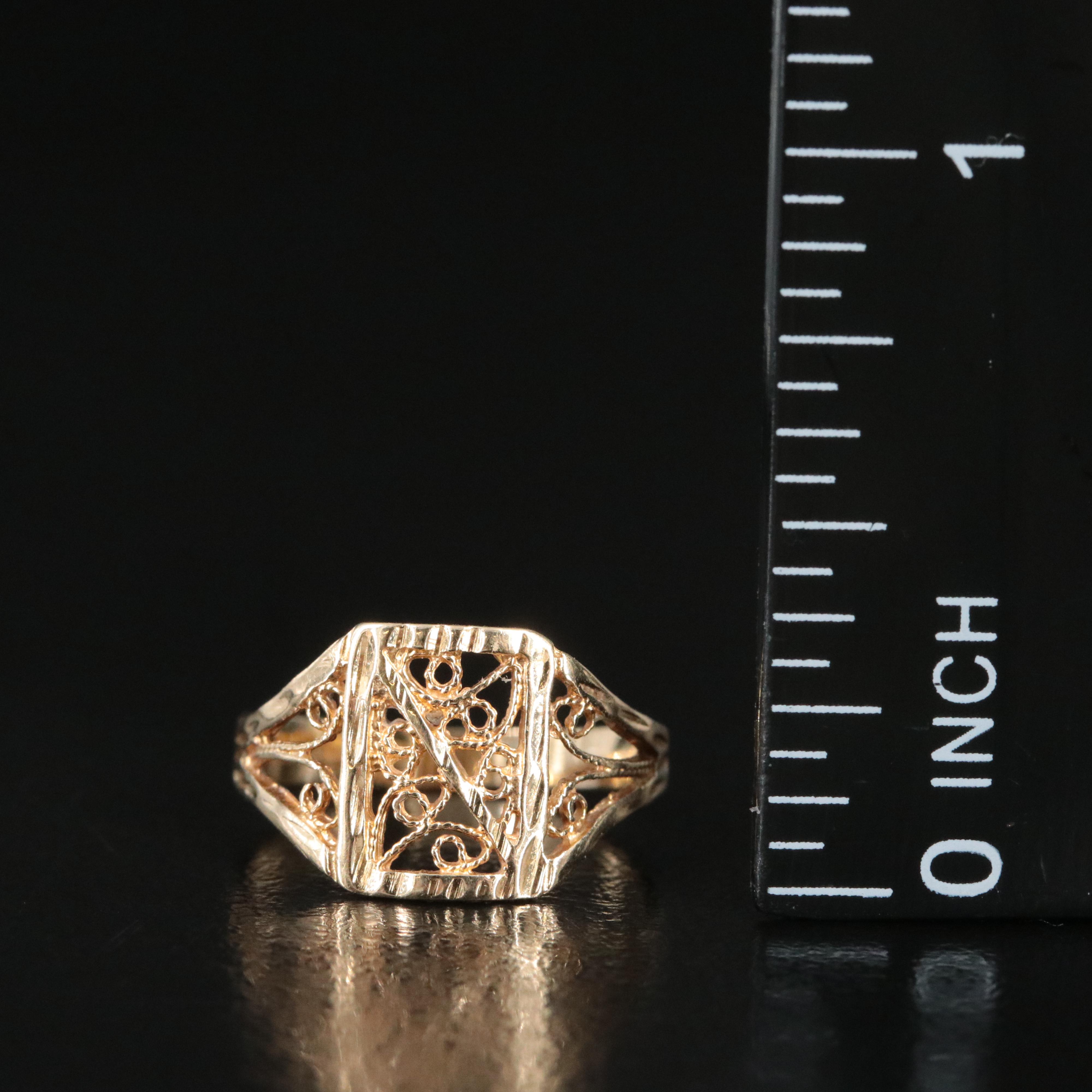 14K Filigree Ring | EBTH