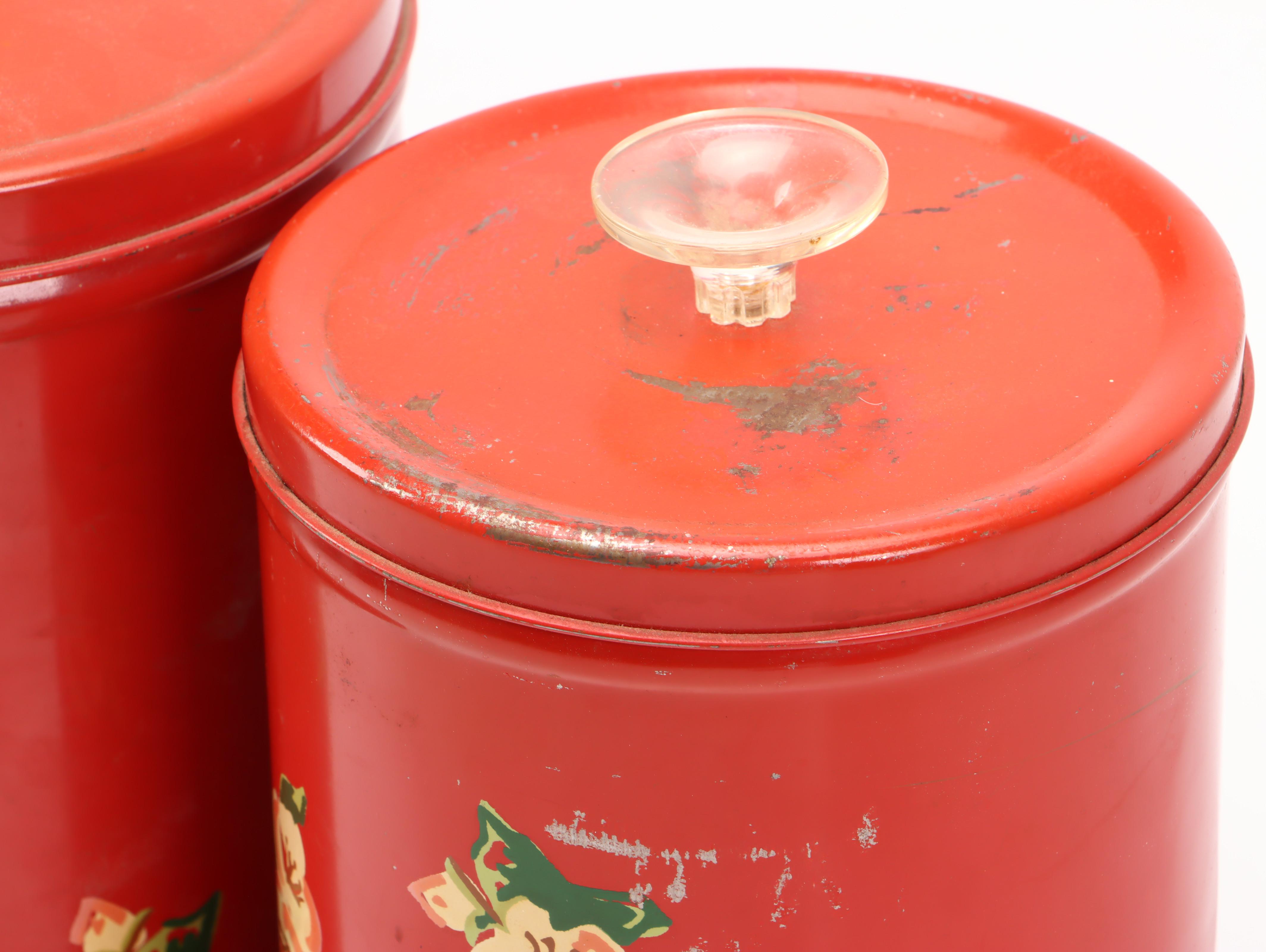 Tin Canister Set, Mid-20th Century | EBTH
