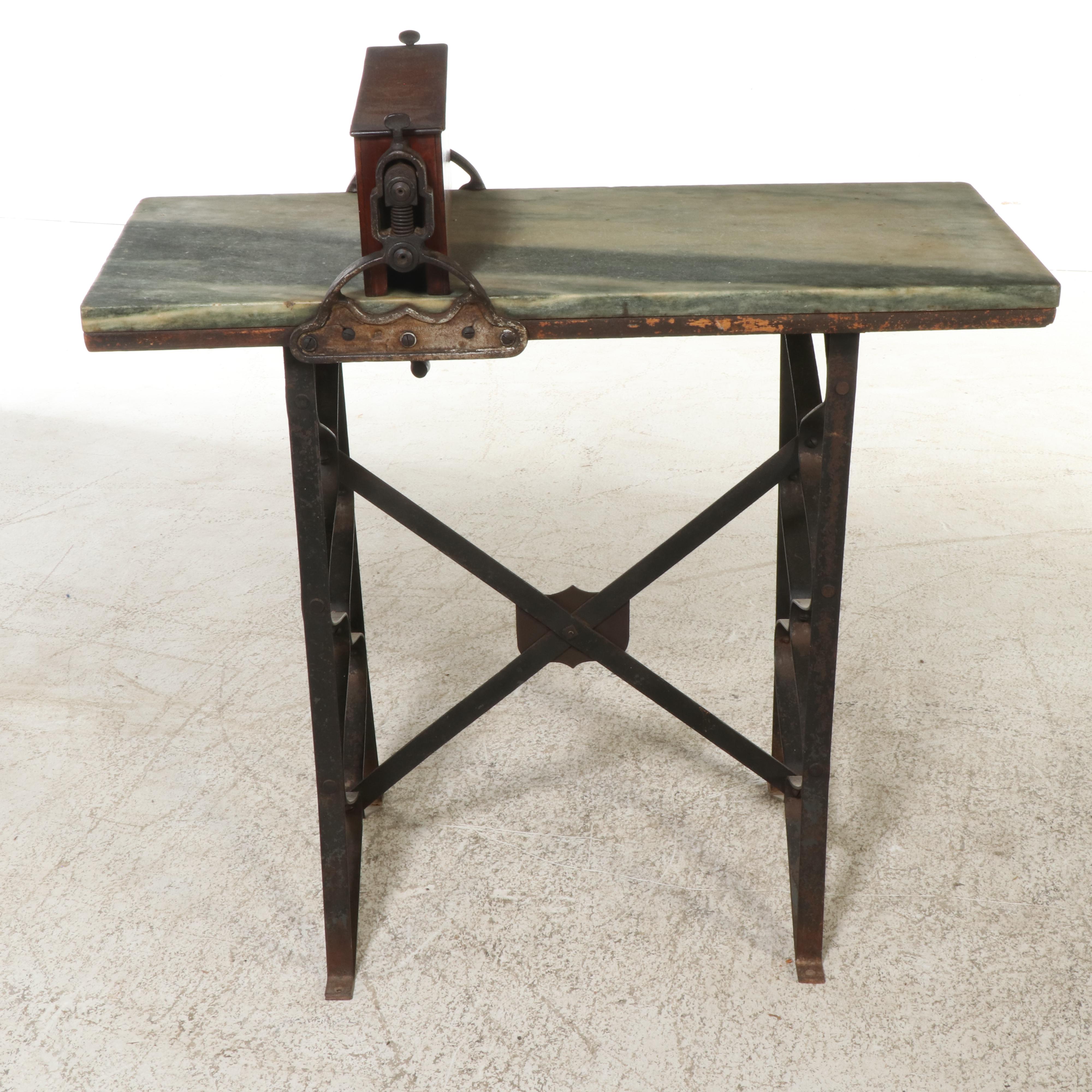 Demuth Marble Top Cast Iron Biscuit Brake | EBTH