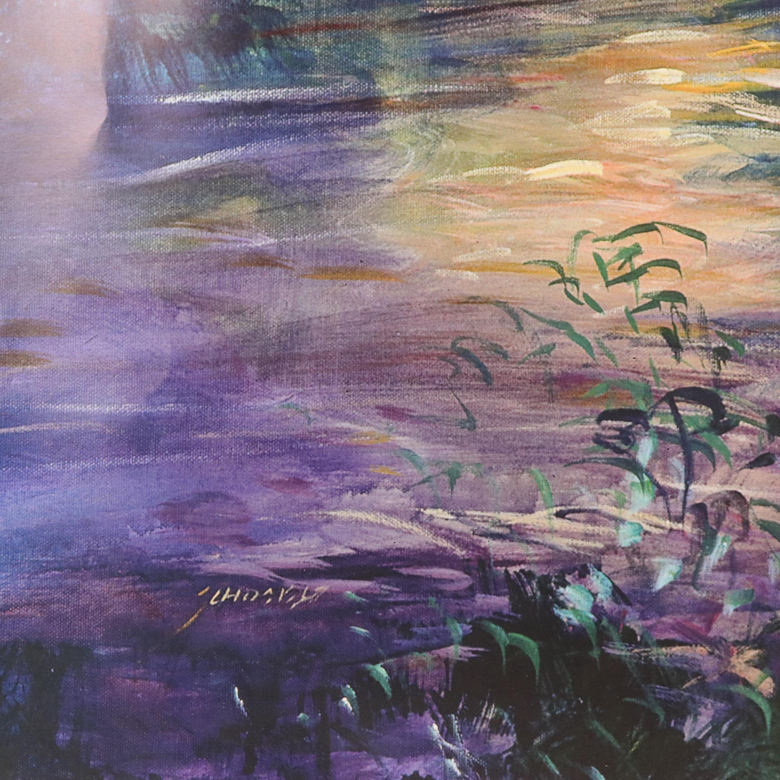 Floral Offset Lithograph Posters After Greg Singley and Michael Schofield, 1990s | EBTH