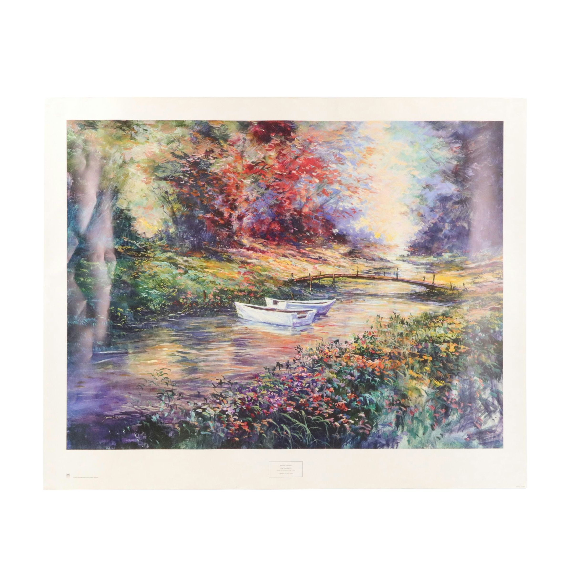 Floral Offset Lithograph Posters After Greg Singley and Michael Schofield, 1990s | EBTH