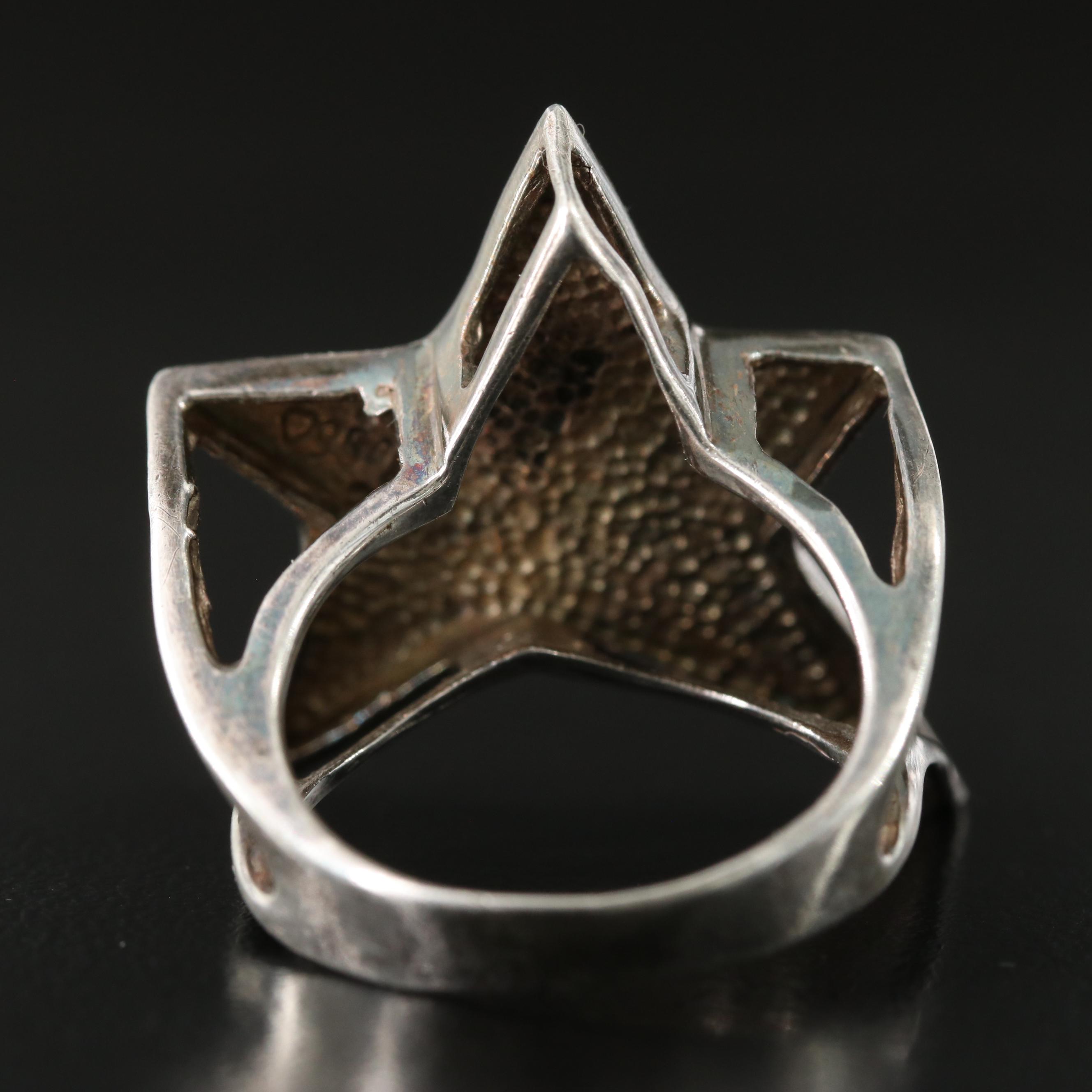 950 Silver Star Ring | EBTH