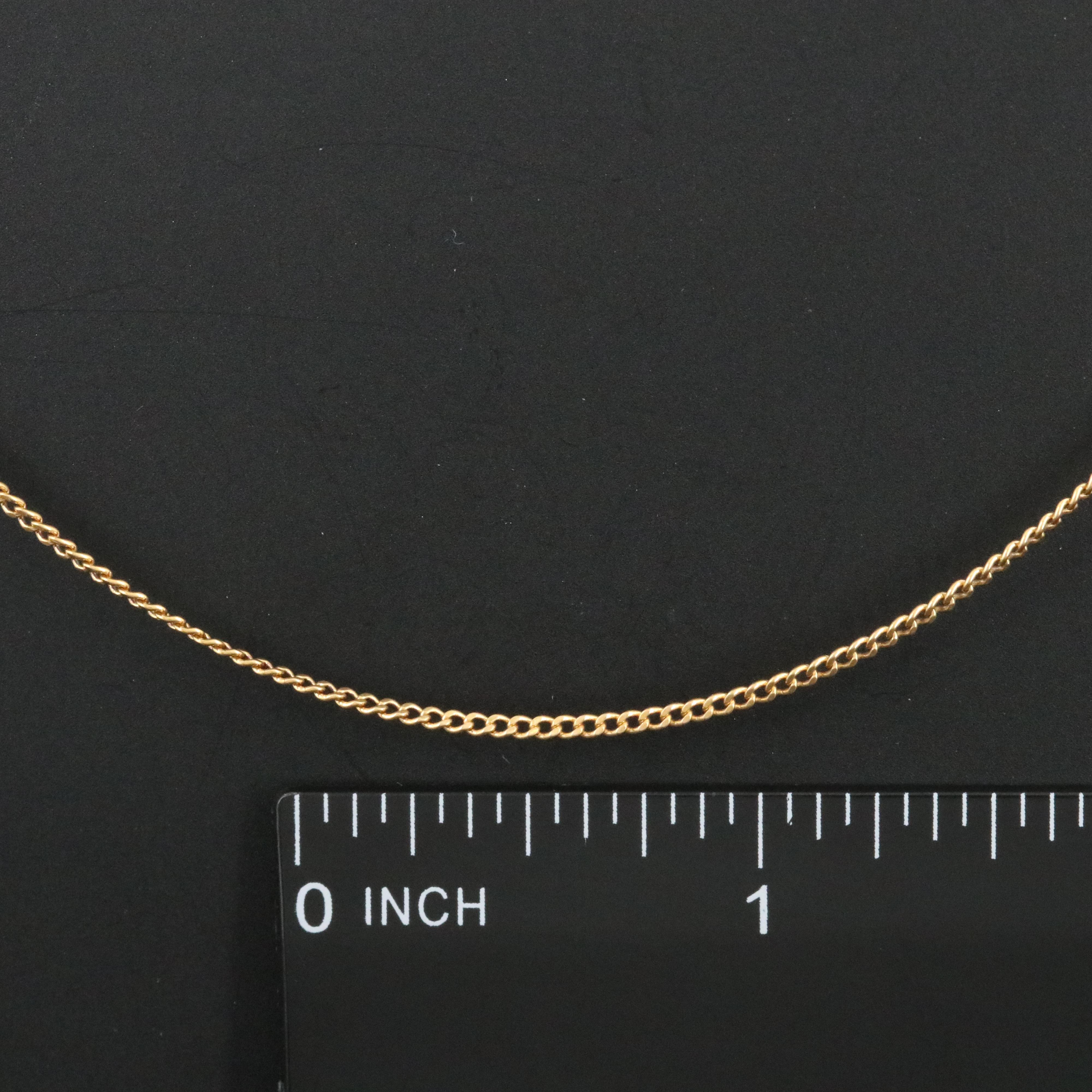 18K Curb Chain Necklace | EBTH