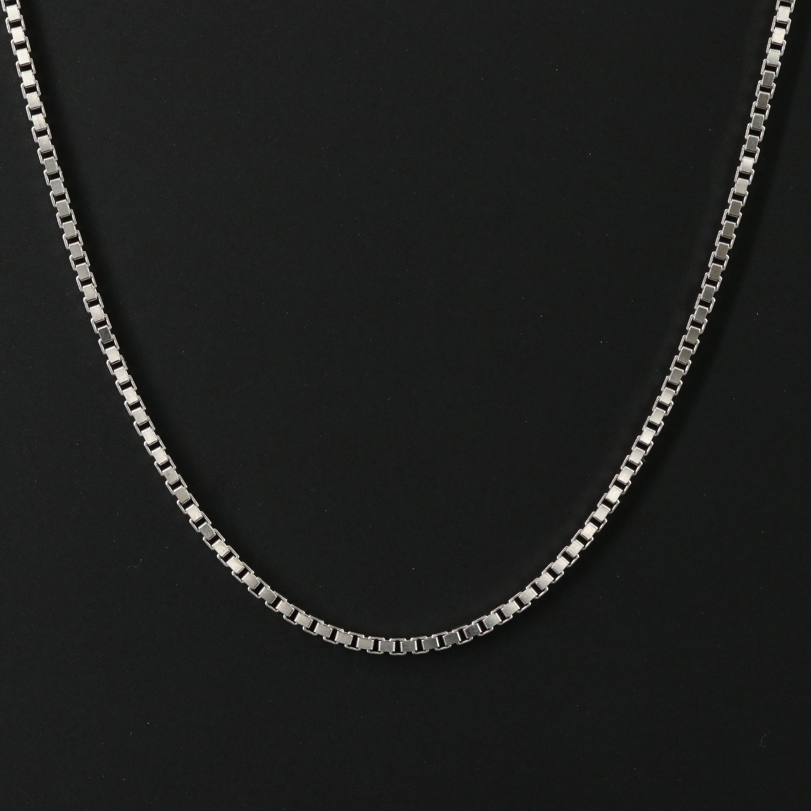 14K Box Chain Necklace | EBTH
