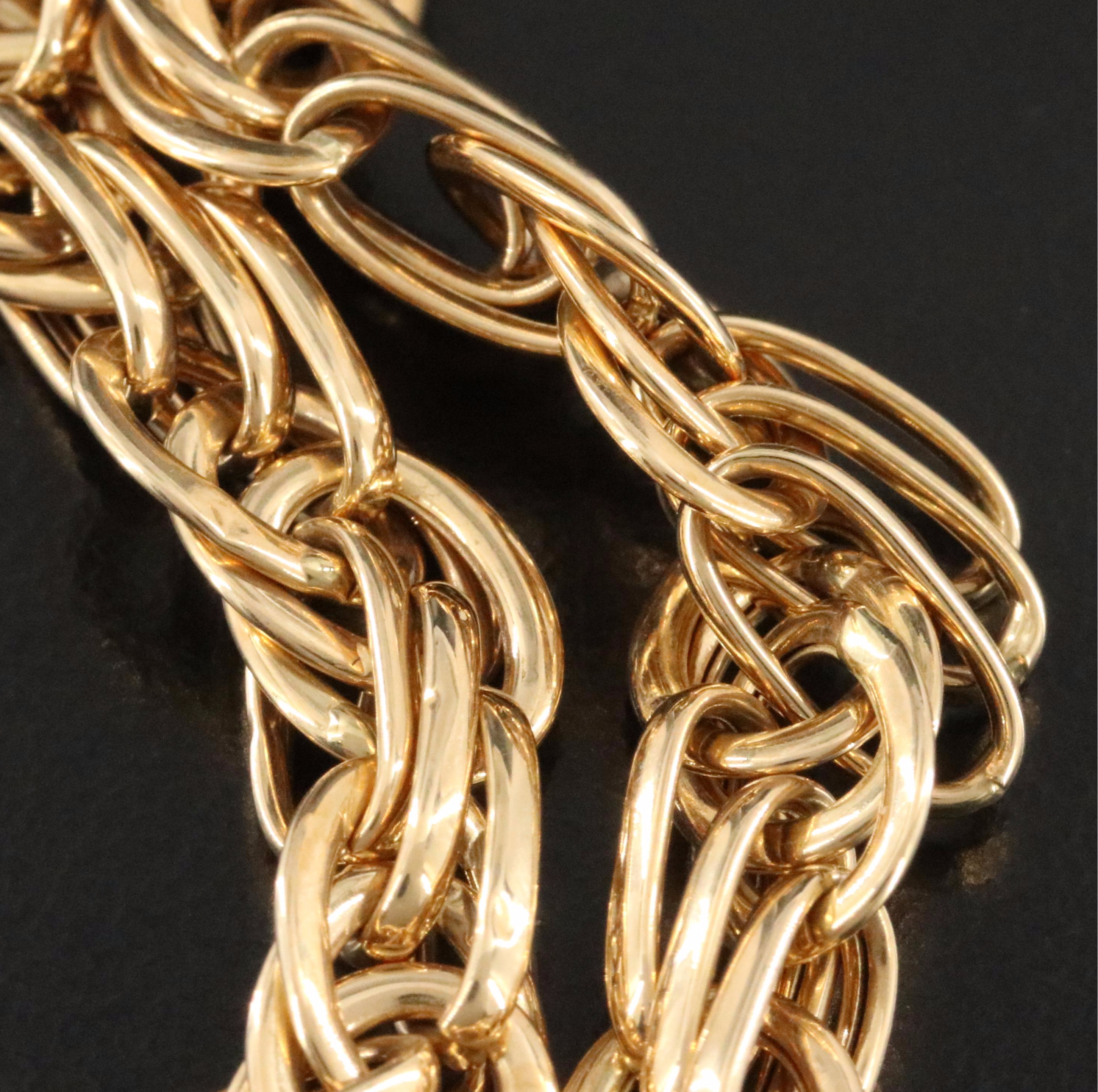 18K Fancy Link Bracelet | EBTH