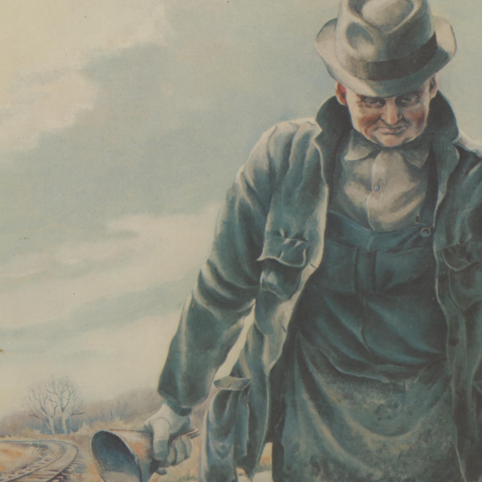 Jon Rigsby "The Lamplighter" Framed Lithograph, 1968 | EBTH