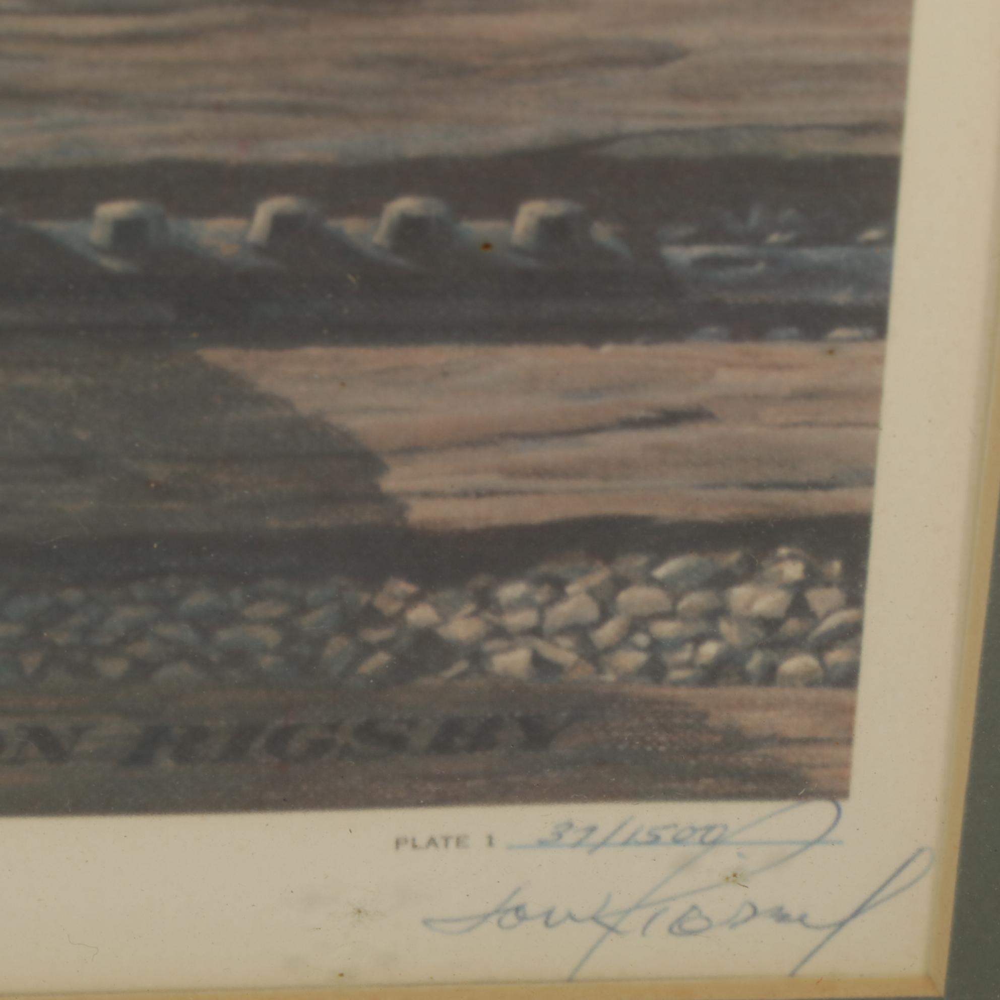 Jon Rigsby "The Lamplighter" Framed Lithograph, 1968 | EBTH