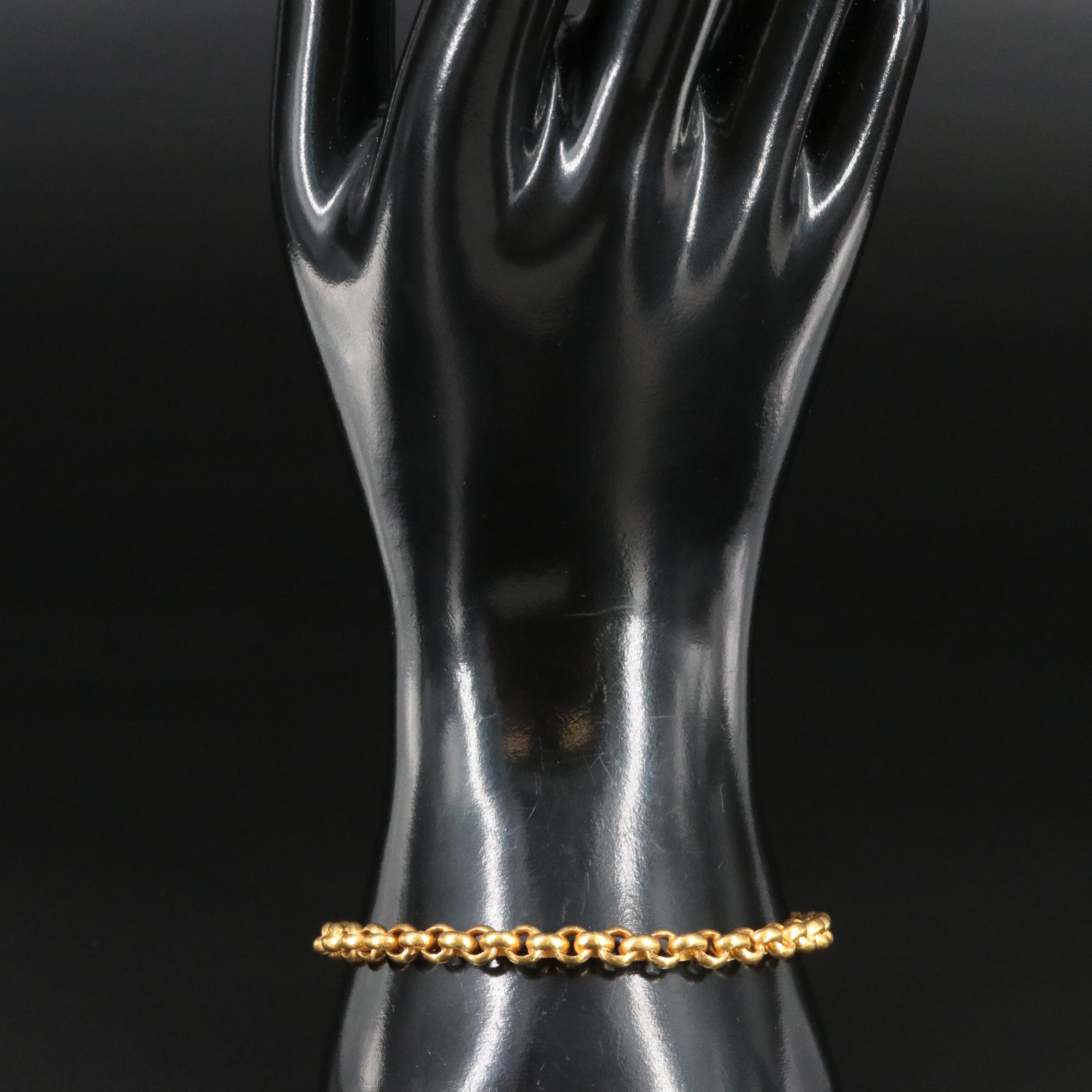 18K Rolo Chain Bracelet | EBTH
