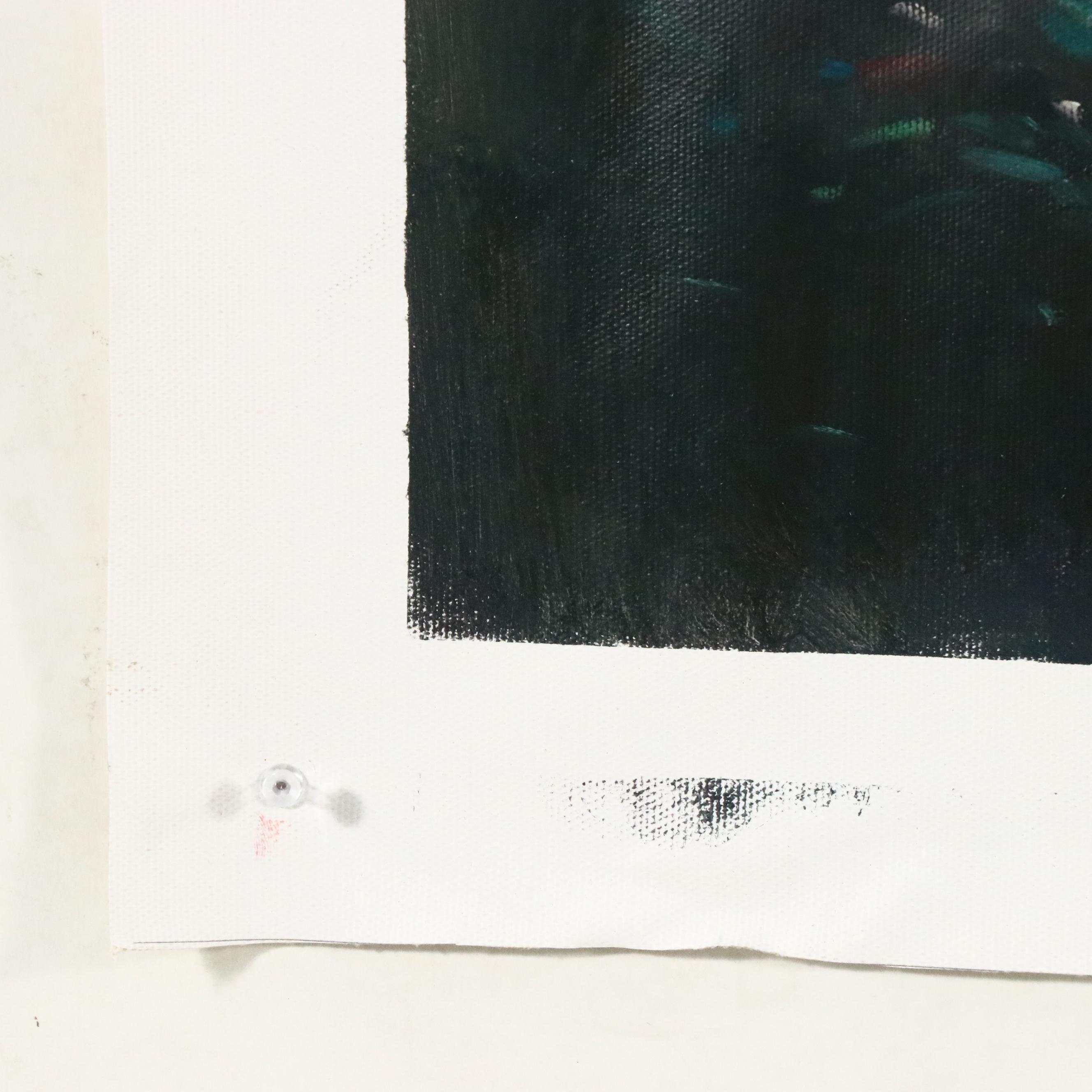 N. Ming Floral Landscape Oil Painting, 21st Century | EBTH