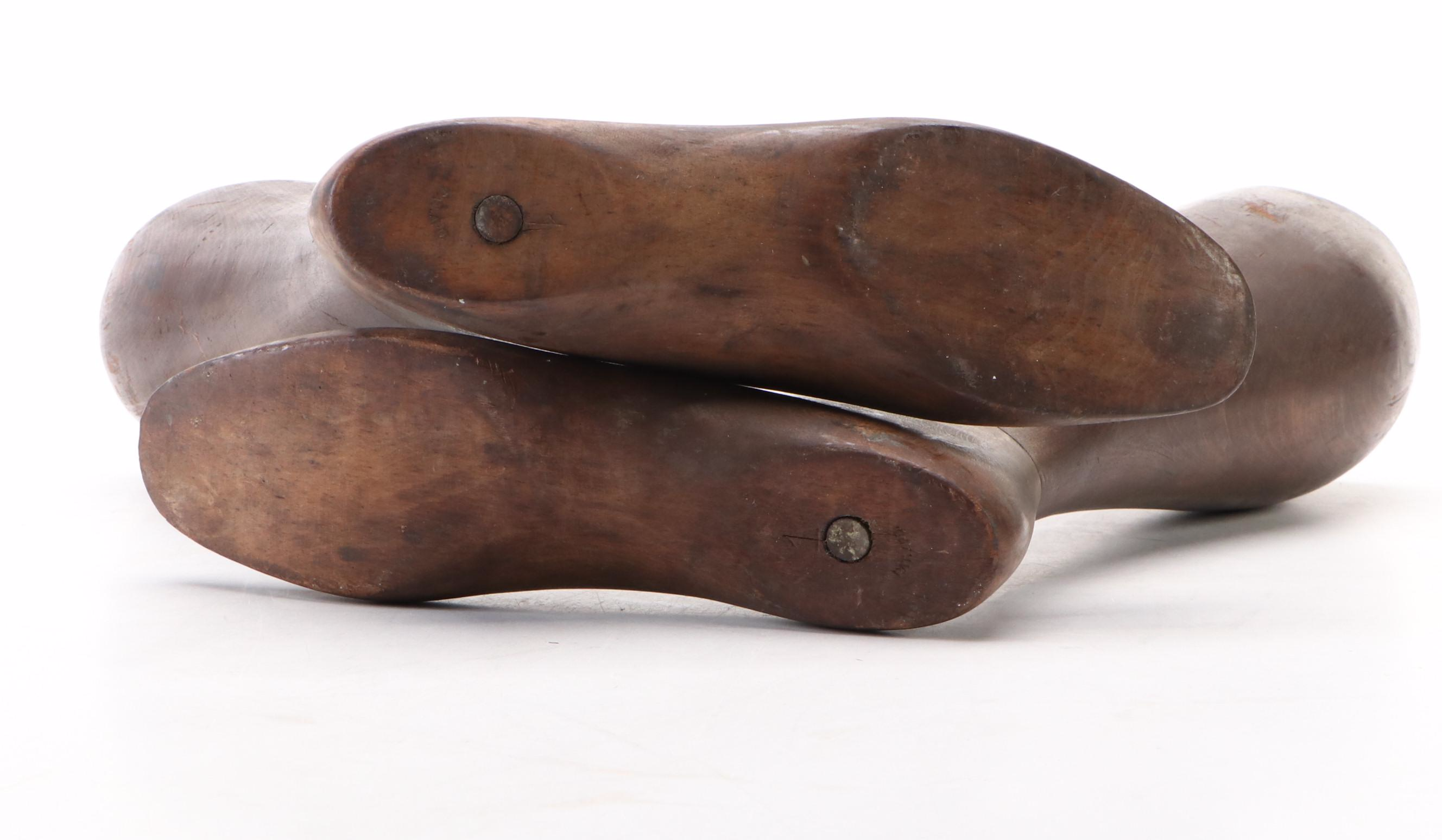Pair of Wood Equestrian Boot Cobbler Molds | EBTH