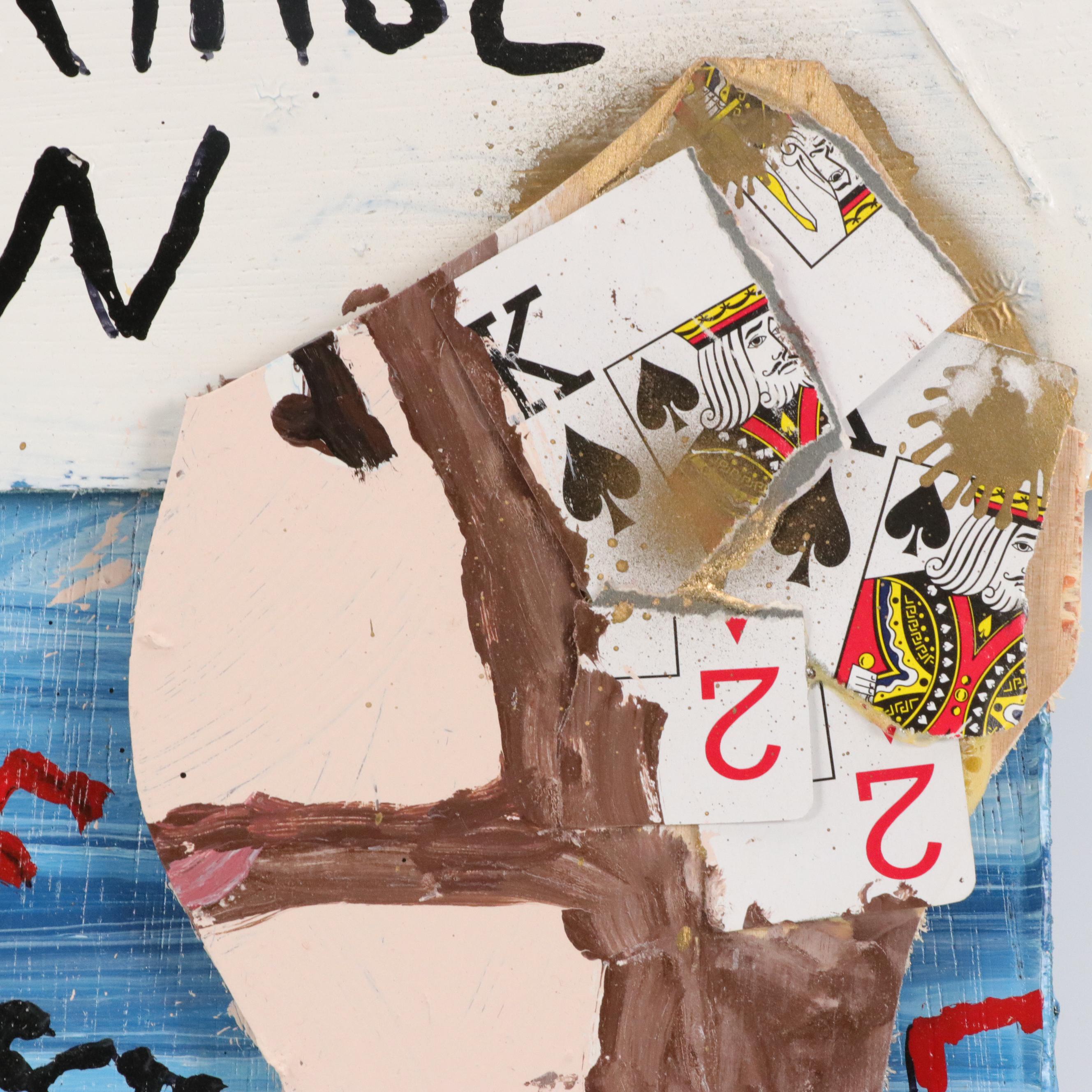 Mary Proctor Folk Art Sculptural Painting "Marriage Vow," 1995 | EBTH