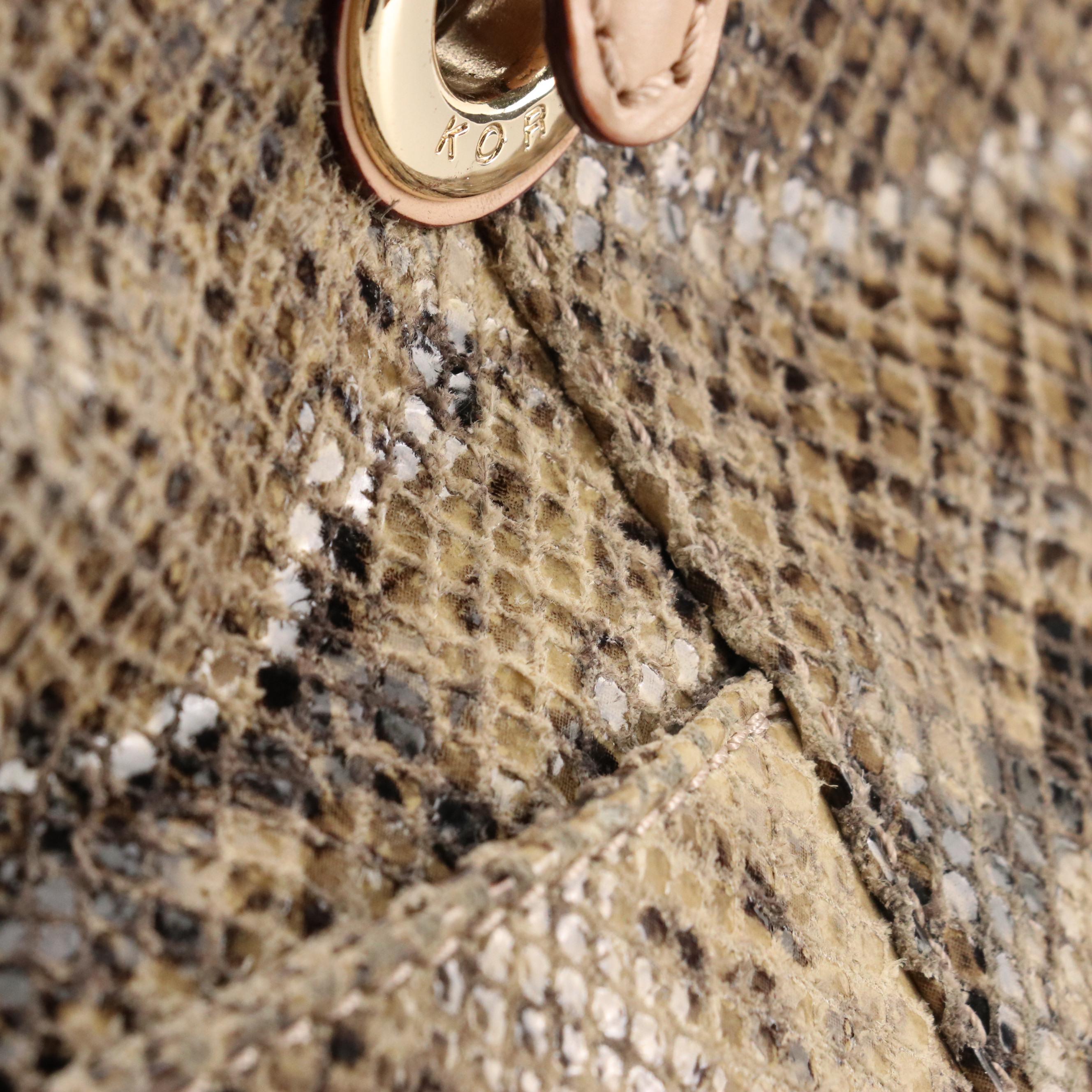 MICHAEL Michael Kors Python Print Shoulder Bag and Brahmin Lizard ...