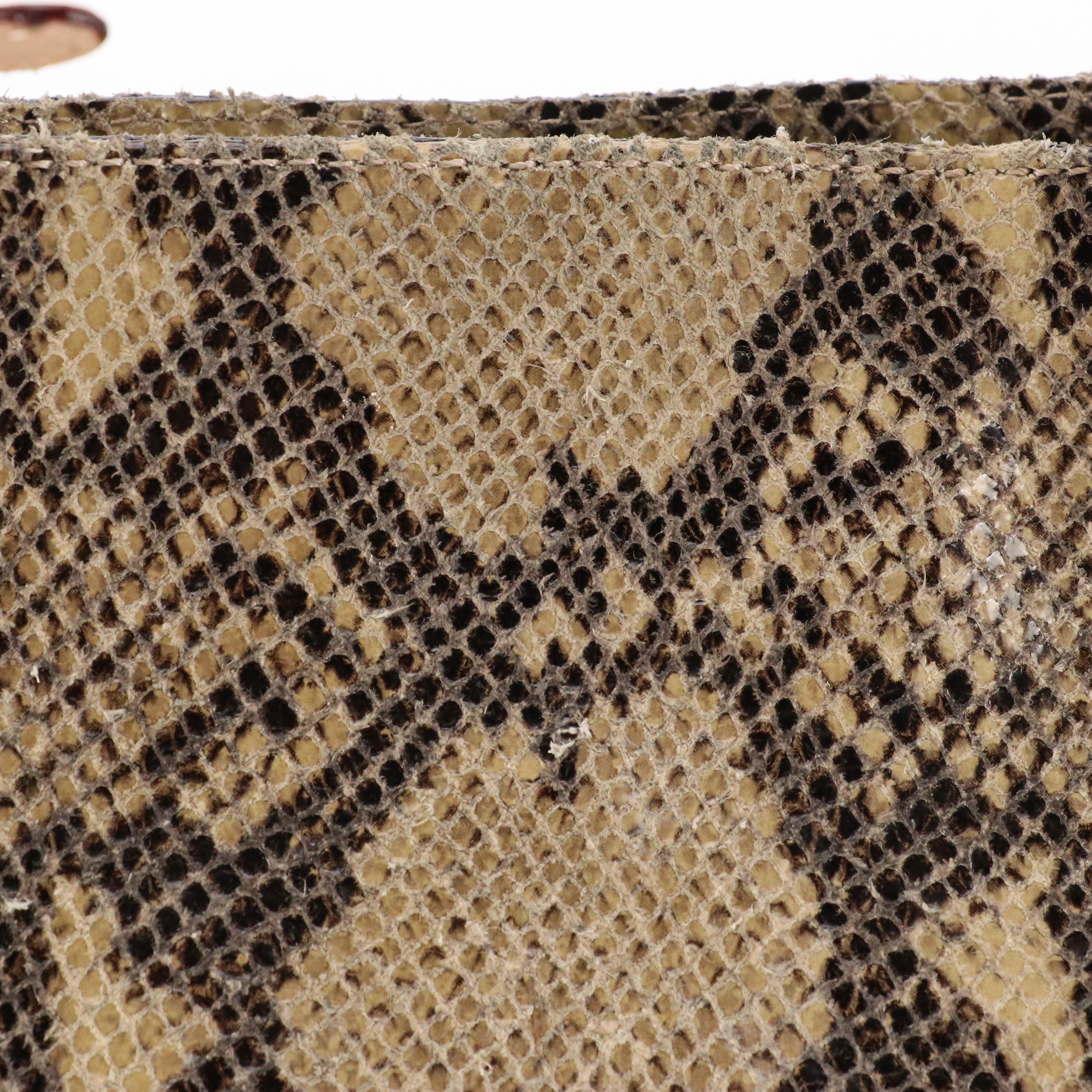 MICHAEL Michael Kors Python Print Shoulder Bag and Brahmin Lizard ...