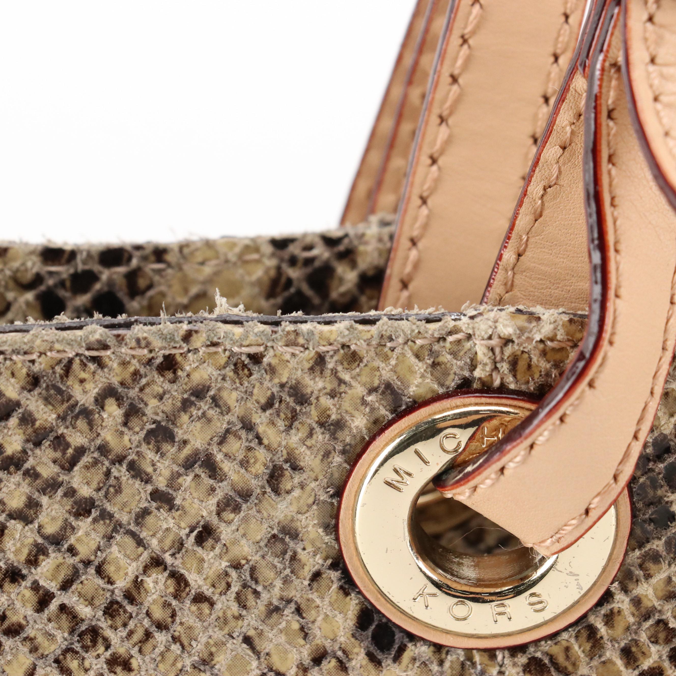 MICHAEL Michael Kors Python Print Shoulder Bag and Brahmin Lizard ...