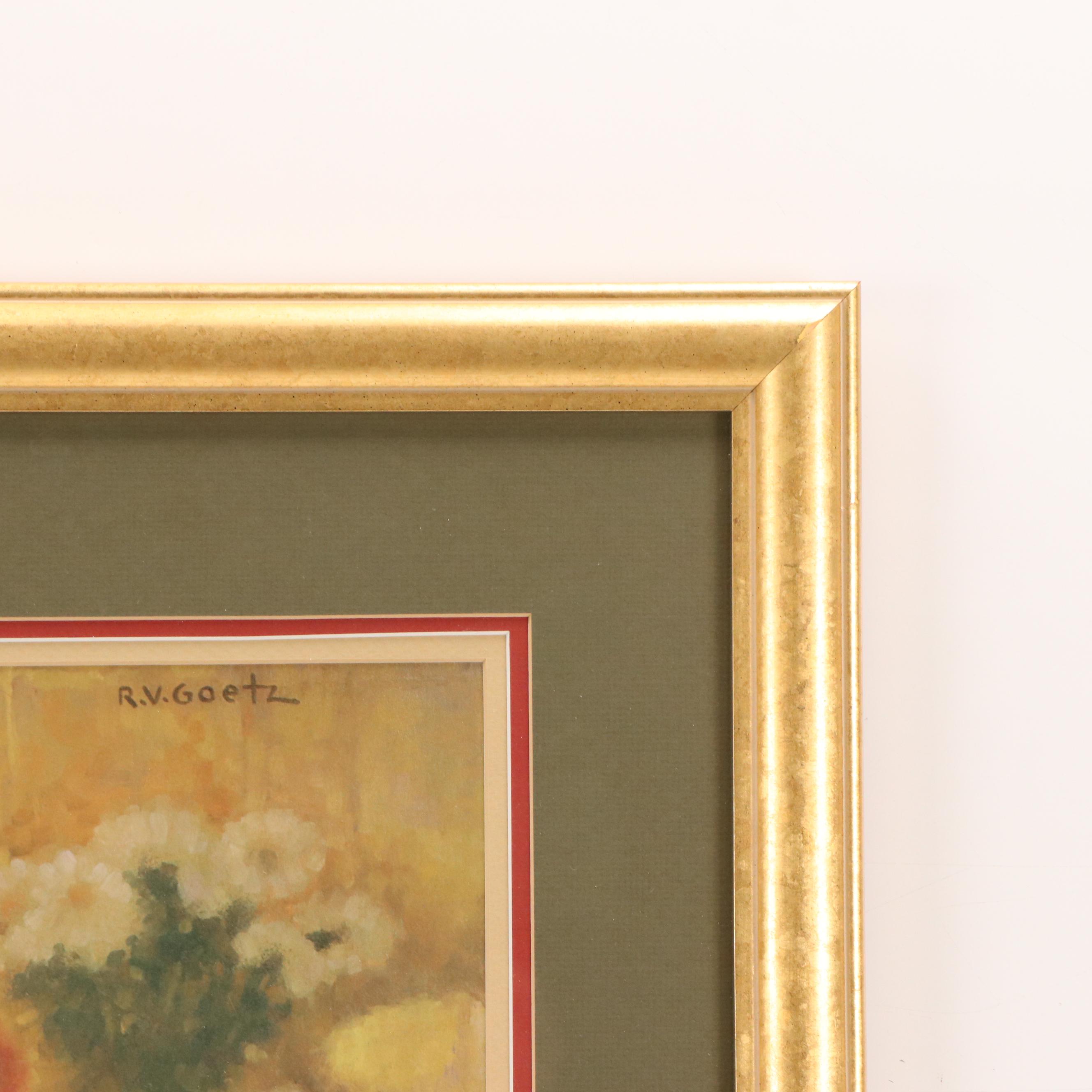 Richard V. Goetz Offset Lithograph "Flower Music" | EBTH